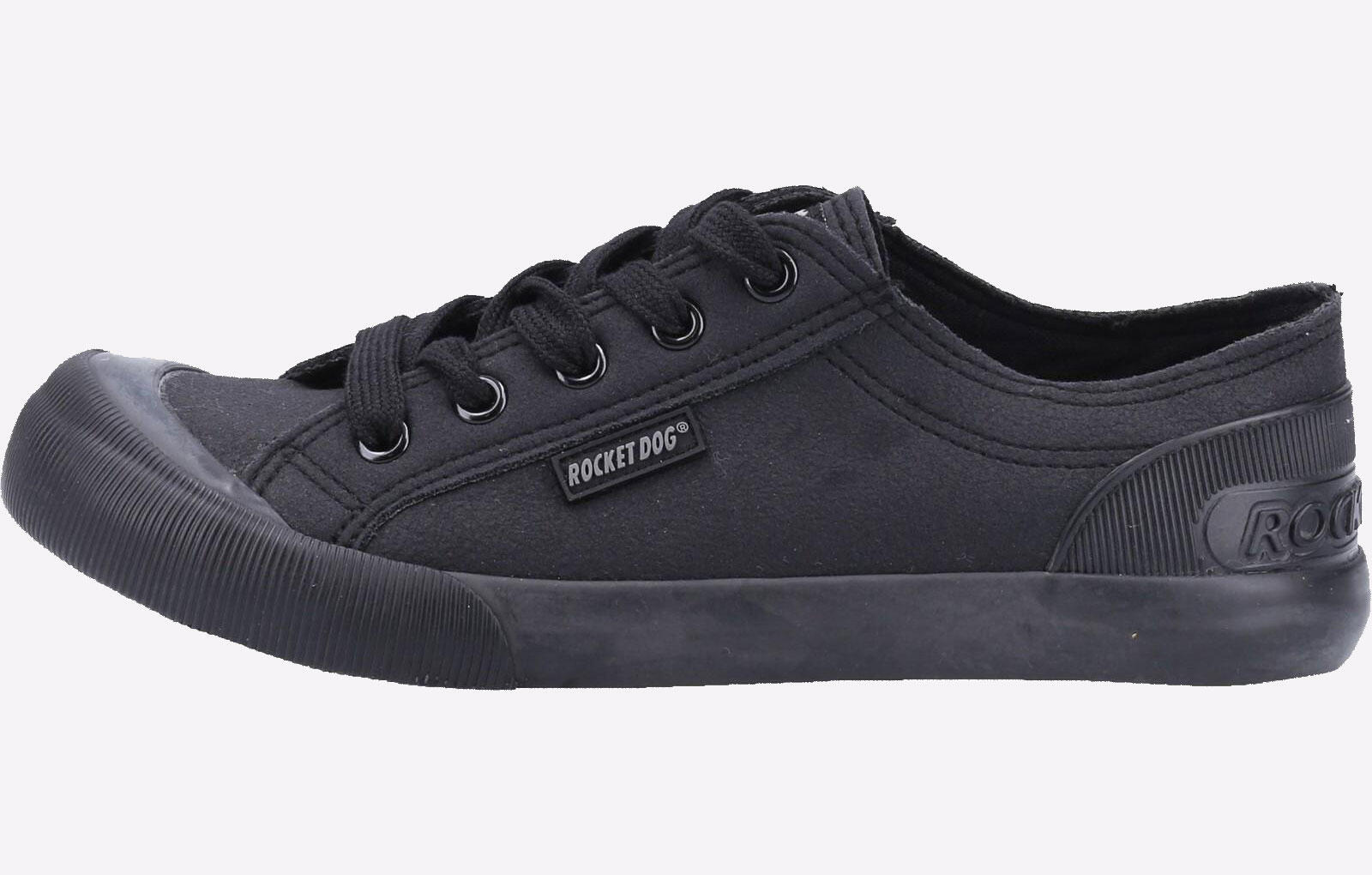 Rocket Dog Jazzin Women's Low-Cut Lace-Up Trainers - Black | Decathlon