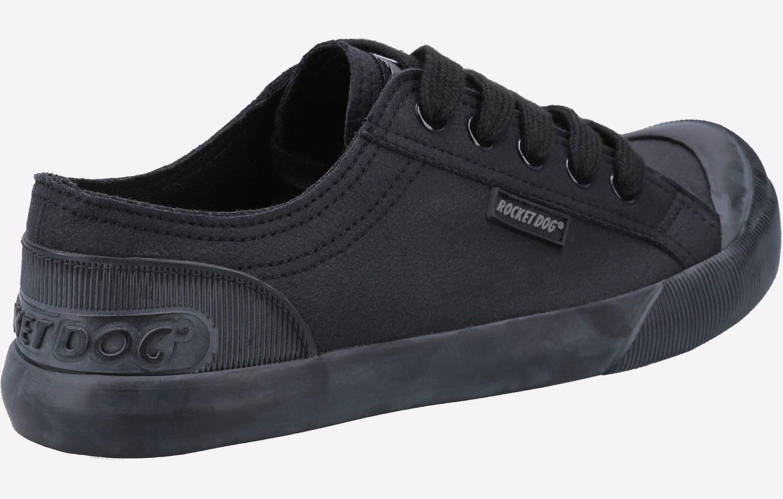 Rocket Dog Jazzin Women's Low-Cut Lace-Up Trainers - Black | Decathlon