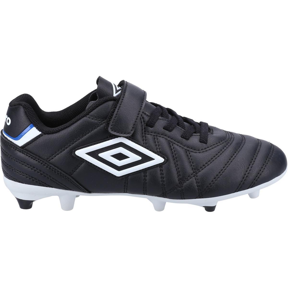 Umbro Speciali Liga Firm Ground Jnr Velcro Football Boot Black/White UK ...