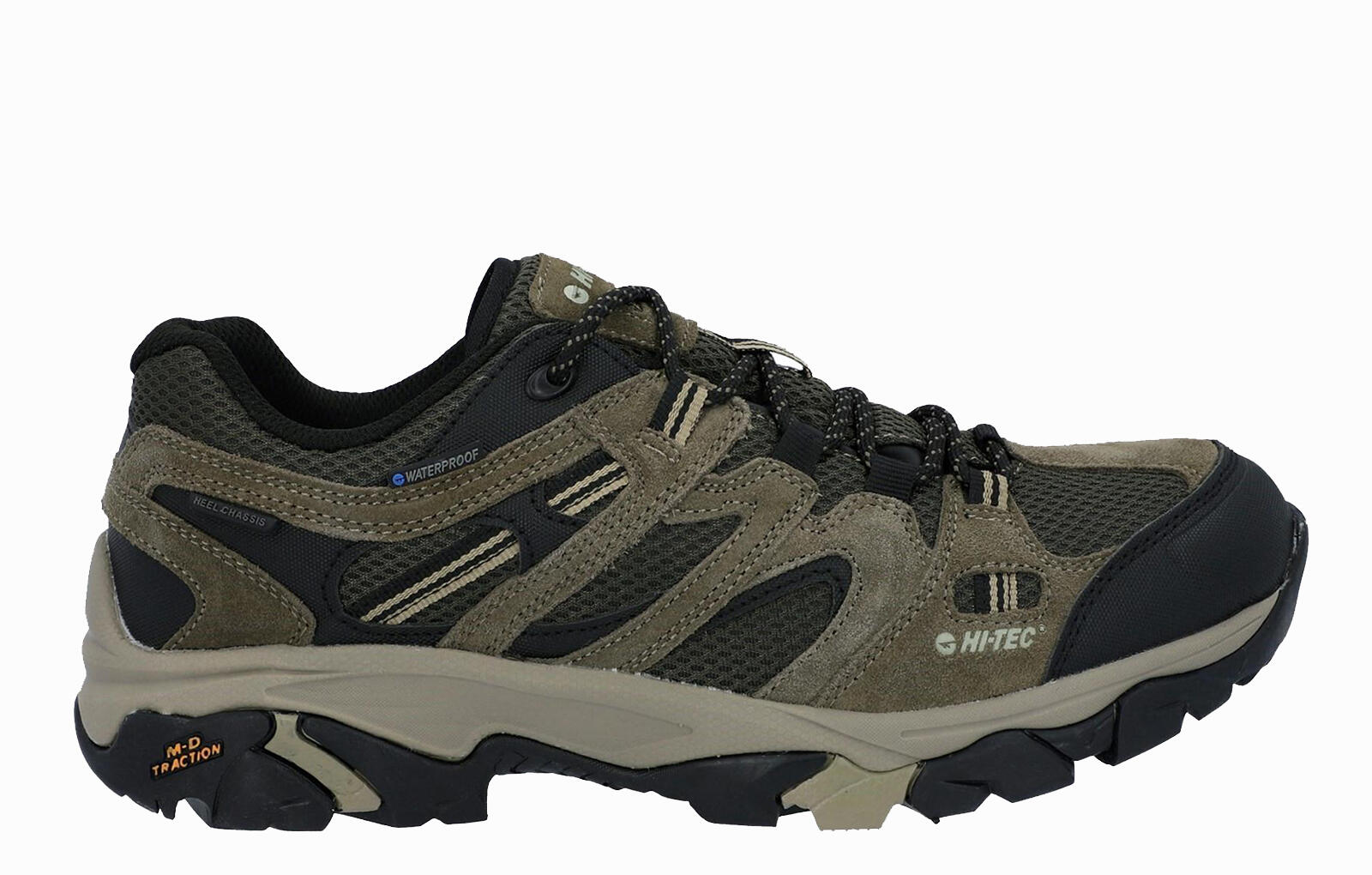 Hi-Tec Apex Waterproof Men's Hiking Shoes, Green | Decathlon