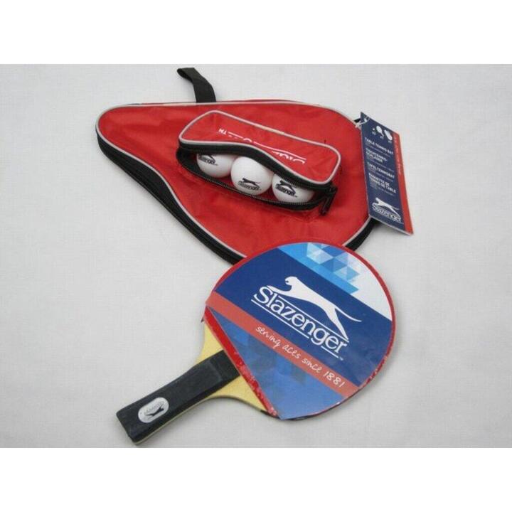 Raquette tennis de table Slazenger SV rouge concave - 1 raquette + 3 ...