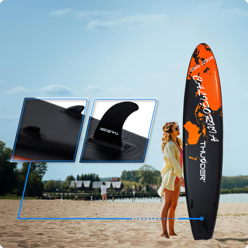 Nafukovací paddleboard SUP EARTH 12' 365 cm THUNDER - Decathlon