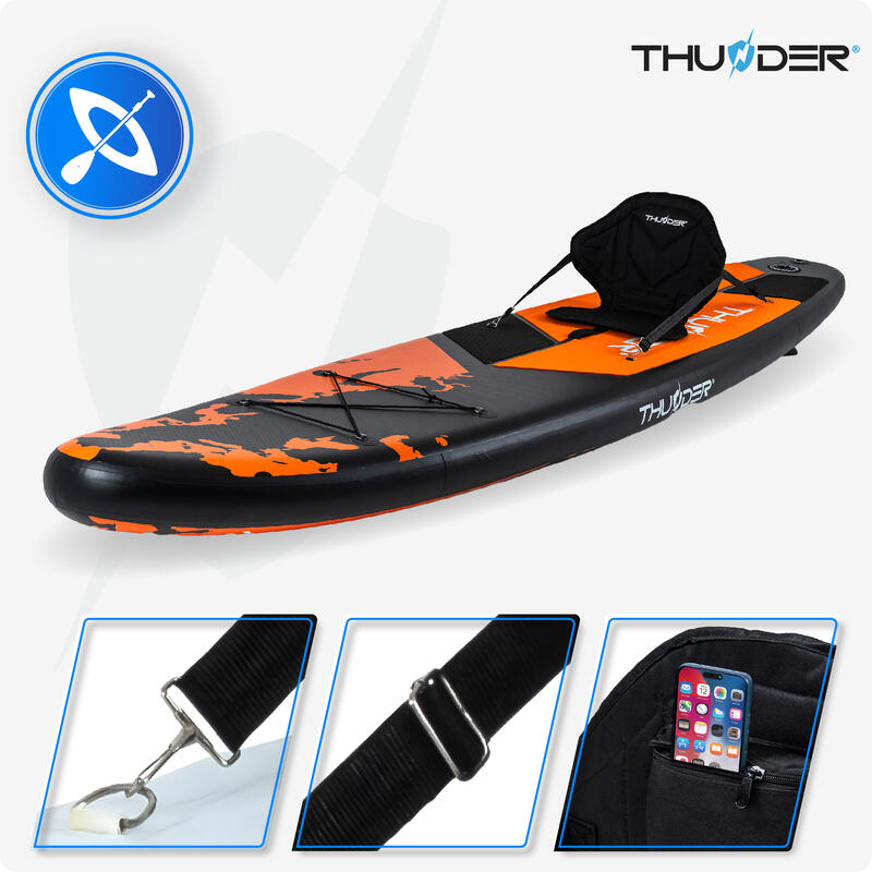 Nafukovací paddleboard SUP EARTH 12' 365 cm THUNDER - Decathlon