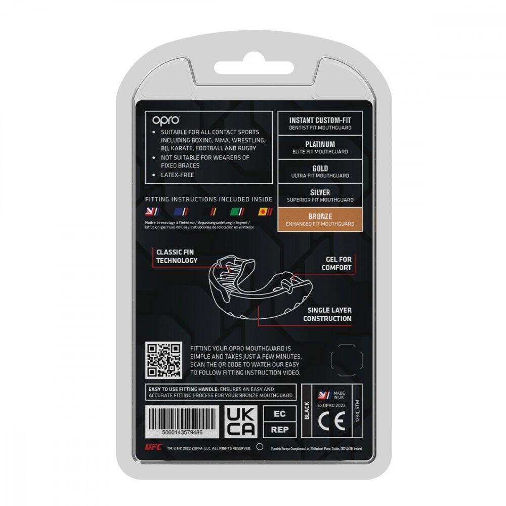 OPRO Self-Fit UFC Zahnschutz Bronze Erwachsene – Schwarz | Decathlon