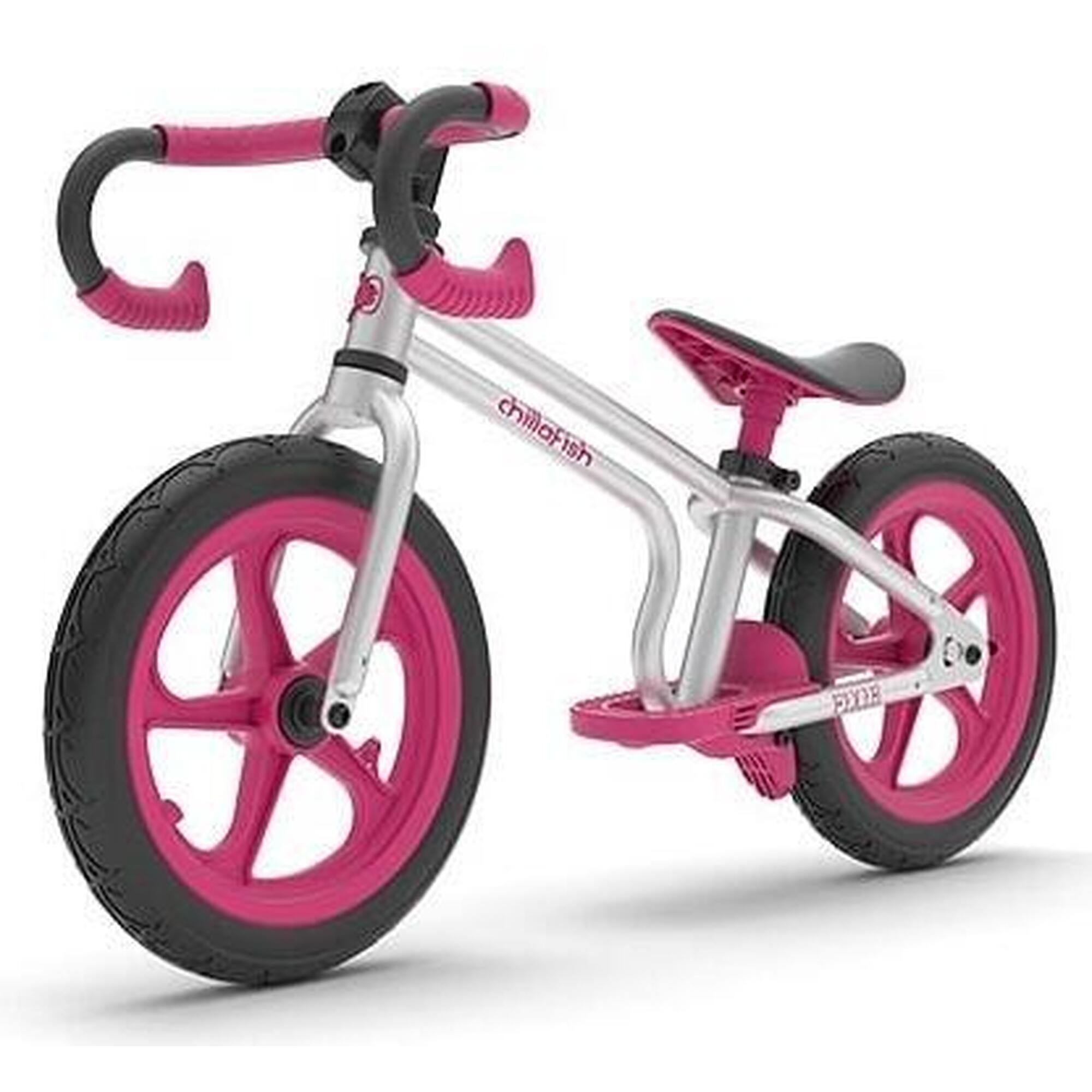 Vélo d'équilibre rose Chillafish Fixie pour enfants - léger et durable ...