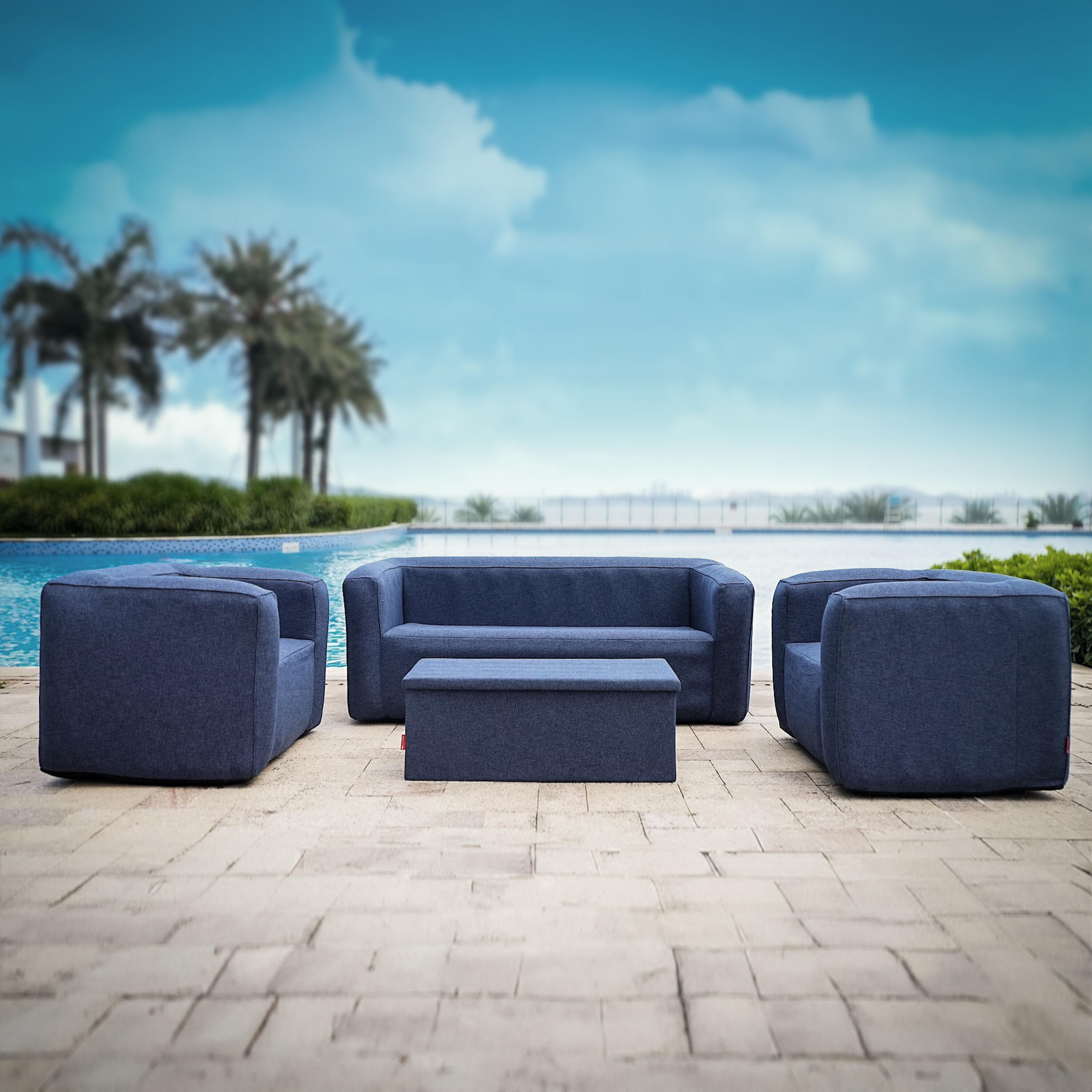 Wave Inflatable Lounge Chair & Double Sofa Set WAVE SPAS | Decathlon