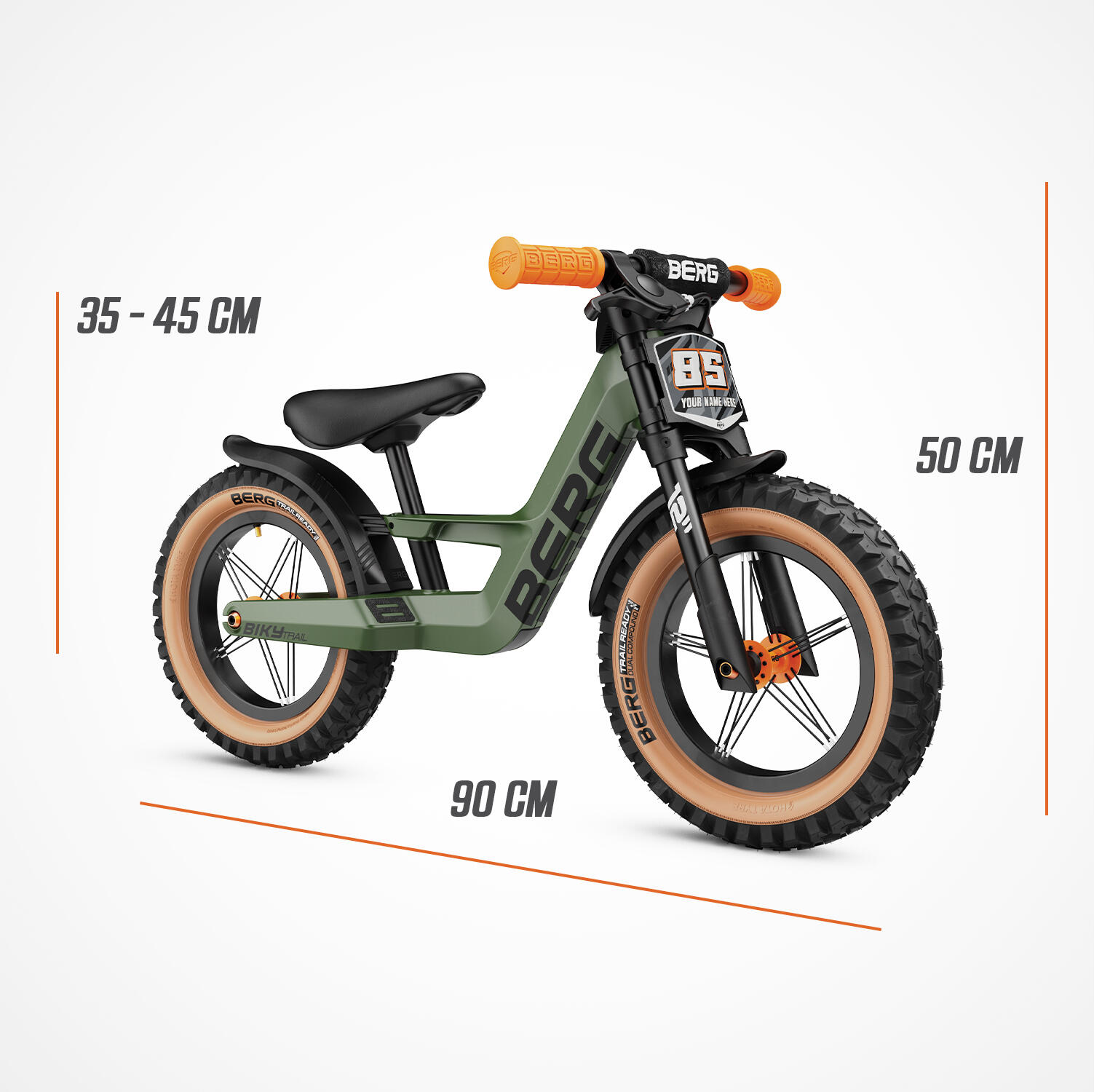 Loopfiets voor Kinderen, 2,5+ Jaar, 12 Inch, Biky Trail Groen | Decathlon