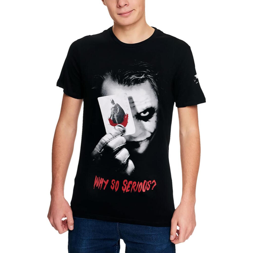 Camiseta de Manga Corta Unisex Batman Why So Serious Negro JOKER | Decathlon