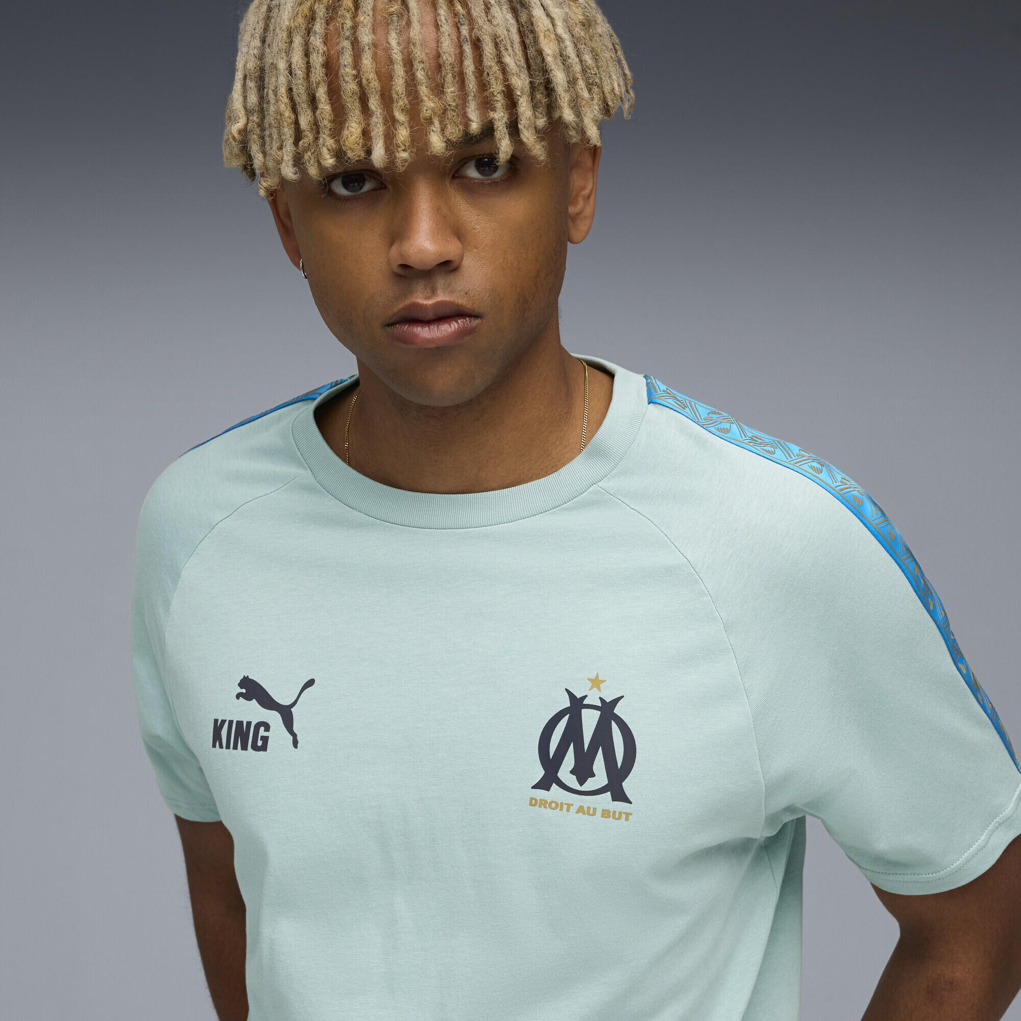 Olympique de Marseille KING T-Shirt Herren PUMA Modern Mint Luminous ...