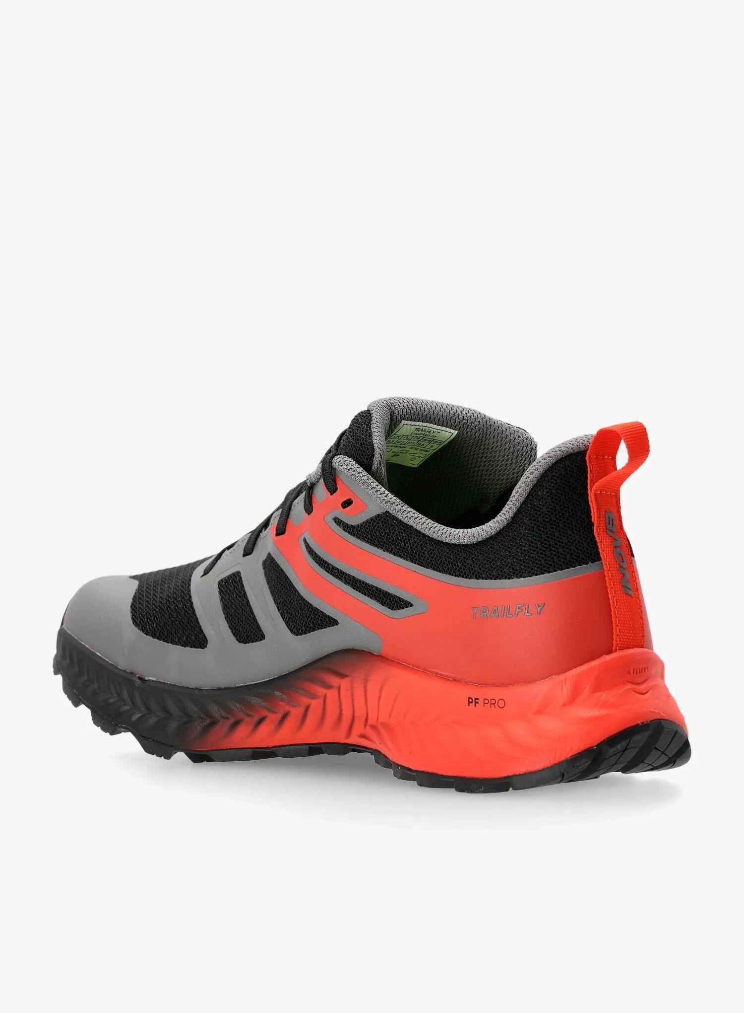 Inov-8 Trailfly Mens Black/Fiery Red Running Shoes INOV 8 | Decathlon