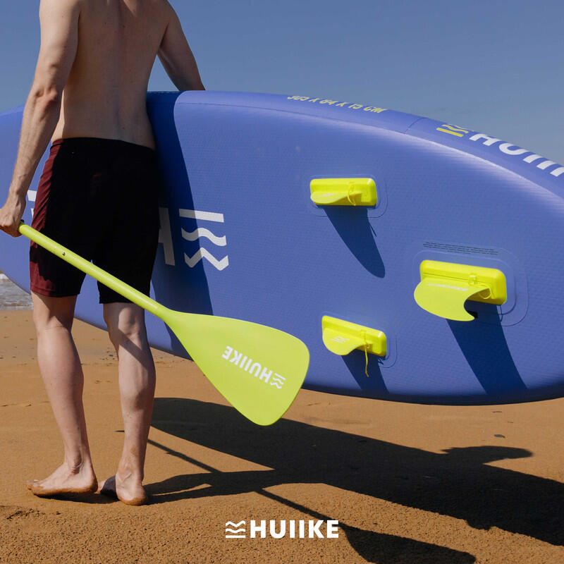 Paddle Board Fin 3 Pack Safety Lock, HUIIKE, Lime Green, Detachable ...