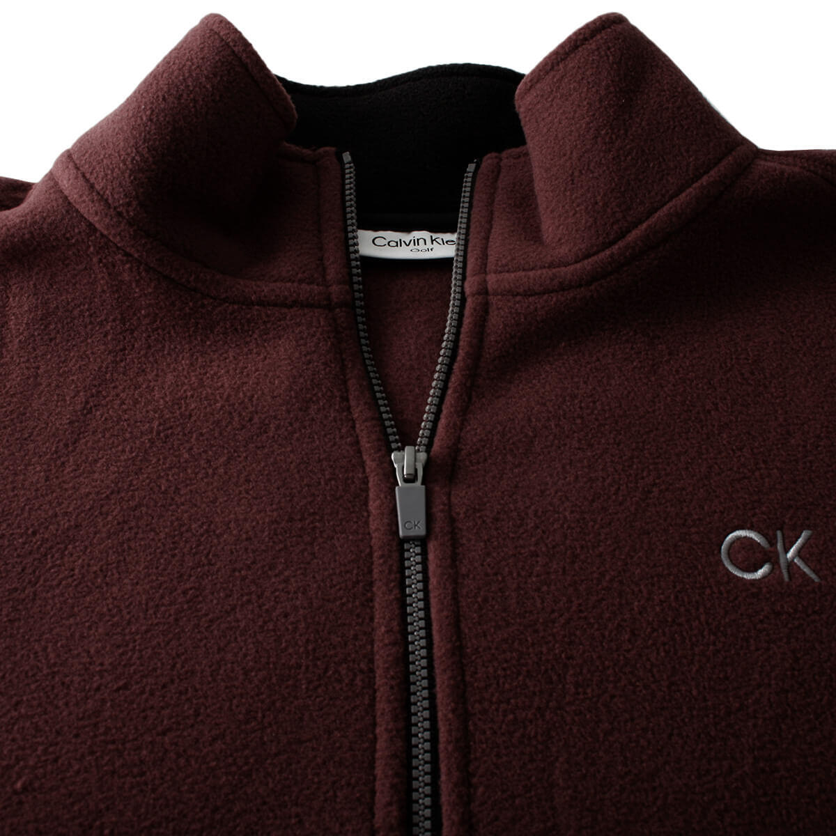 Calvin Klein Mens Polar Fleece 1/2 Zip Sweater - Burgundy - XXL | Decathlon