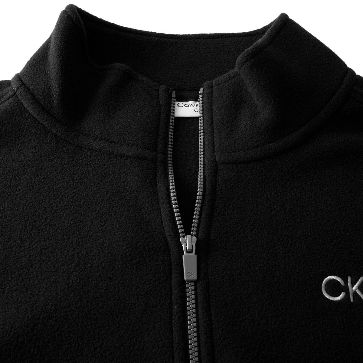 Calvin Klein Mens Polar Fleece 1/2 Zip Sweater - Black - S CALVIN KLEIN | Decathlon