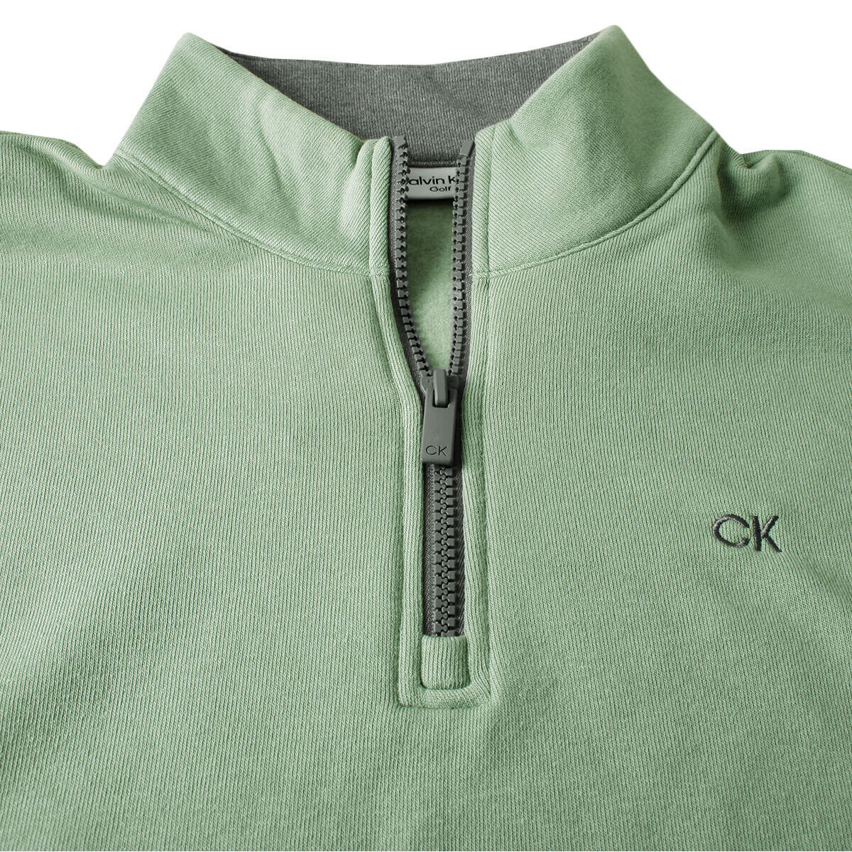 Calvin Klein Mens Rocky Half Zip Supersoft Sweater - Sage - XXXXL ...