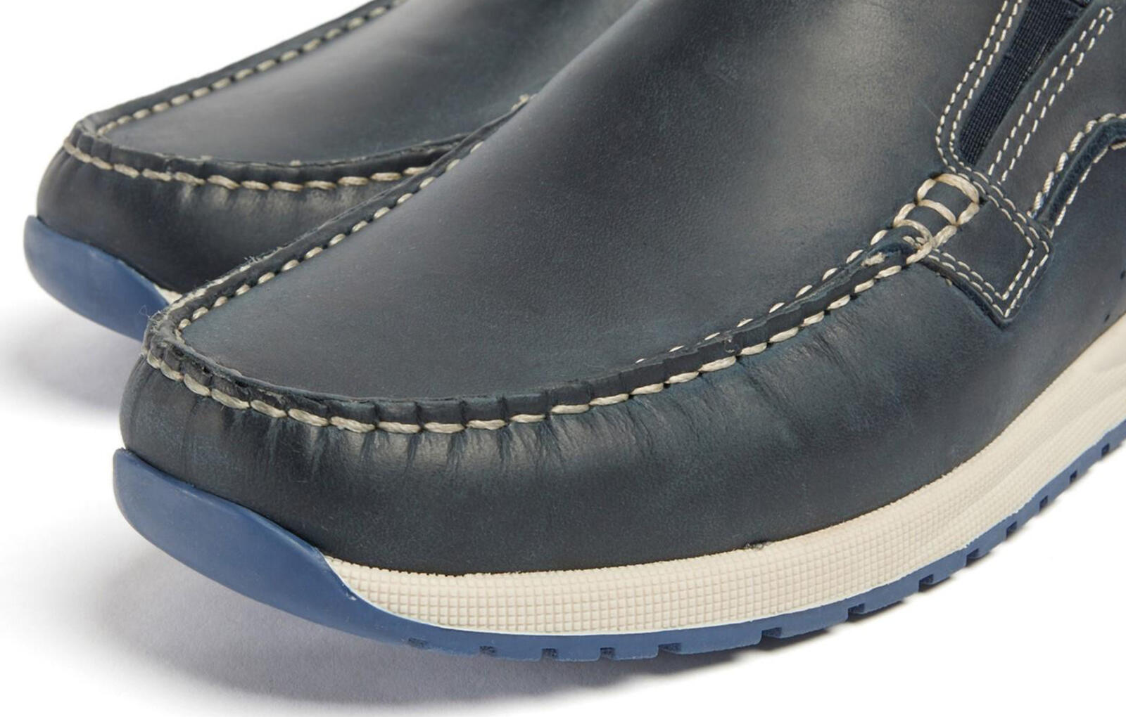 Pod Sean Men's Navy Italian Leather Trainer-Style Boat Shoes | Decathlon