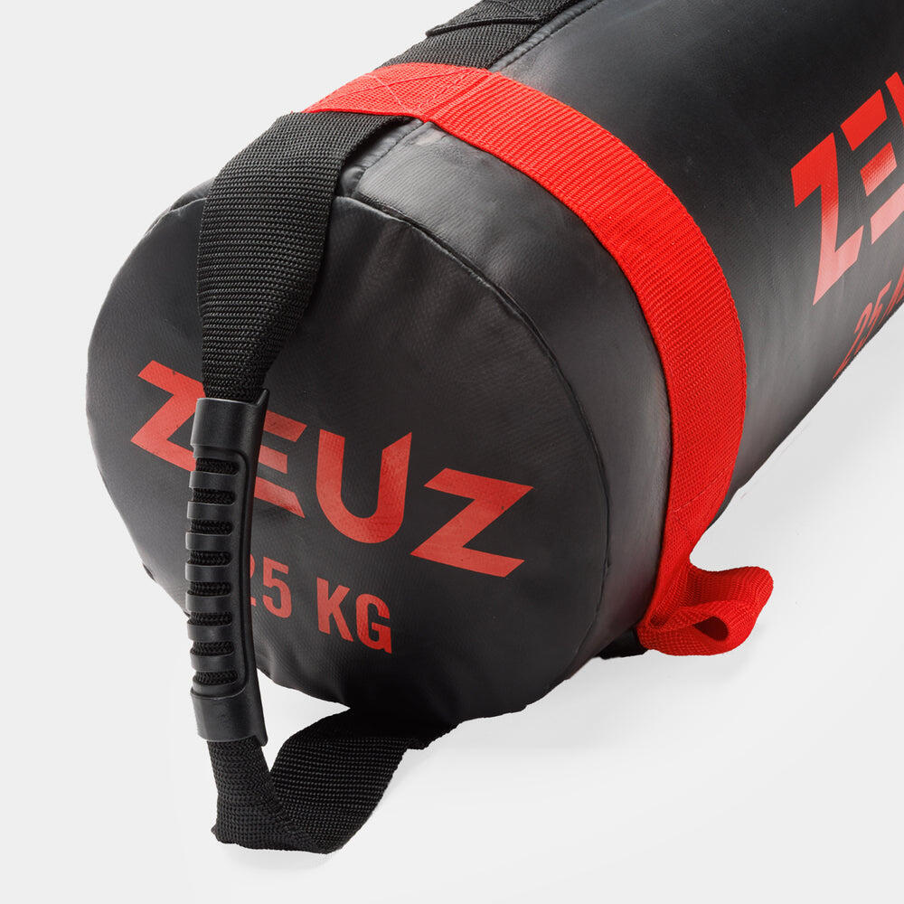 ZEUZ Powerbag 25 KG – Core Power Bag – Sandsack – 55 x 22 cm – Schwarz ...