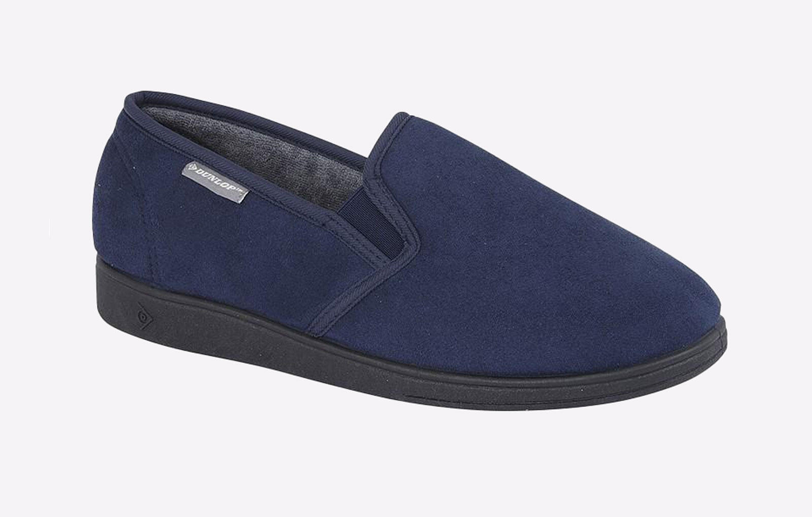 Dunlop Jethro Men's Mule Slippers — Navy, Durable Rubber Outsole ...