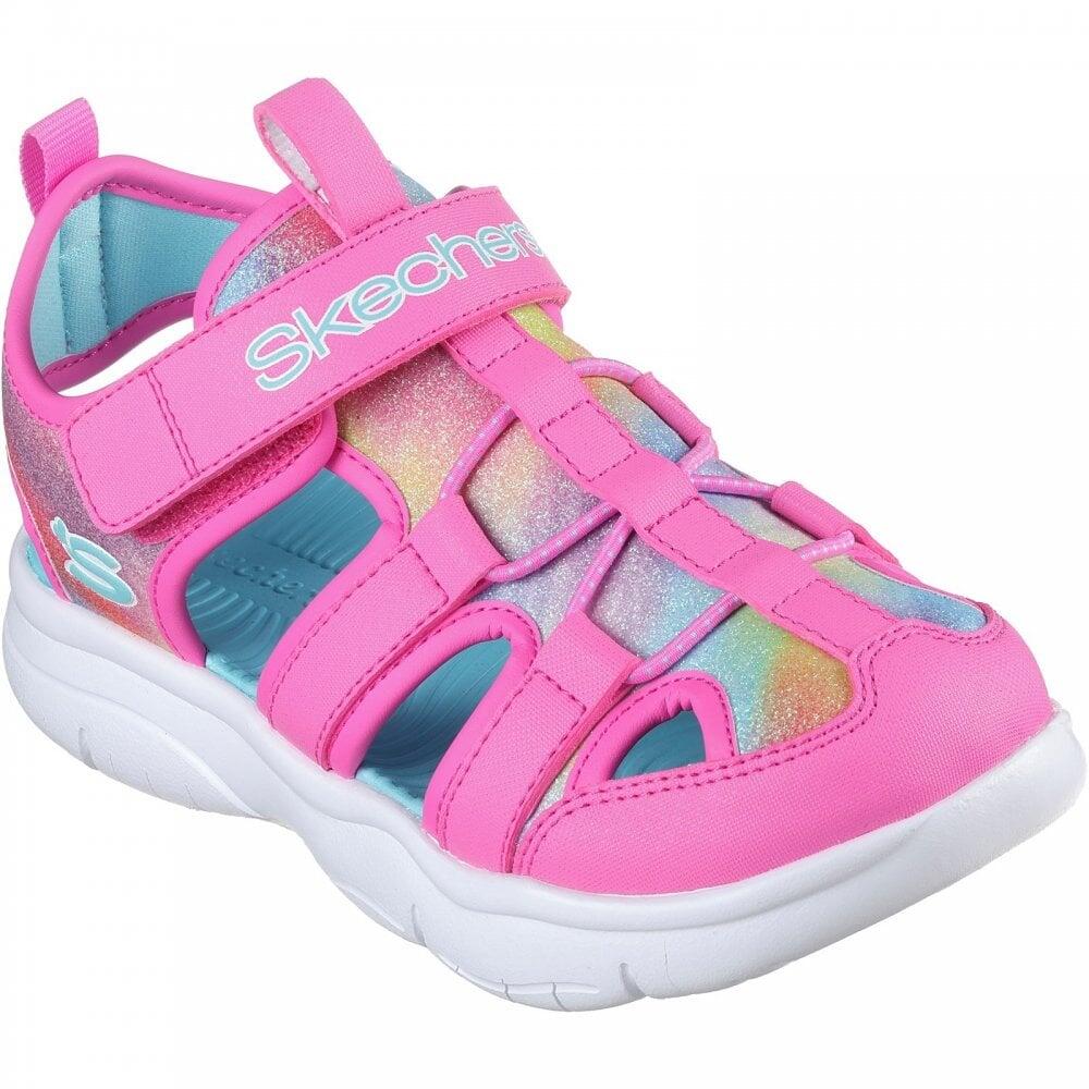Flex Splash - Daylight Shimmer Girls Touch Fasten Sandals SKECHERS | Decathlon