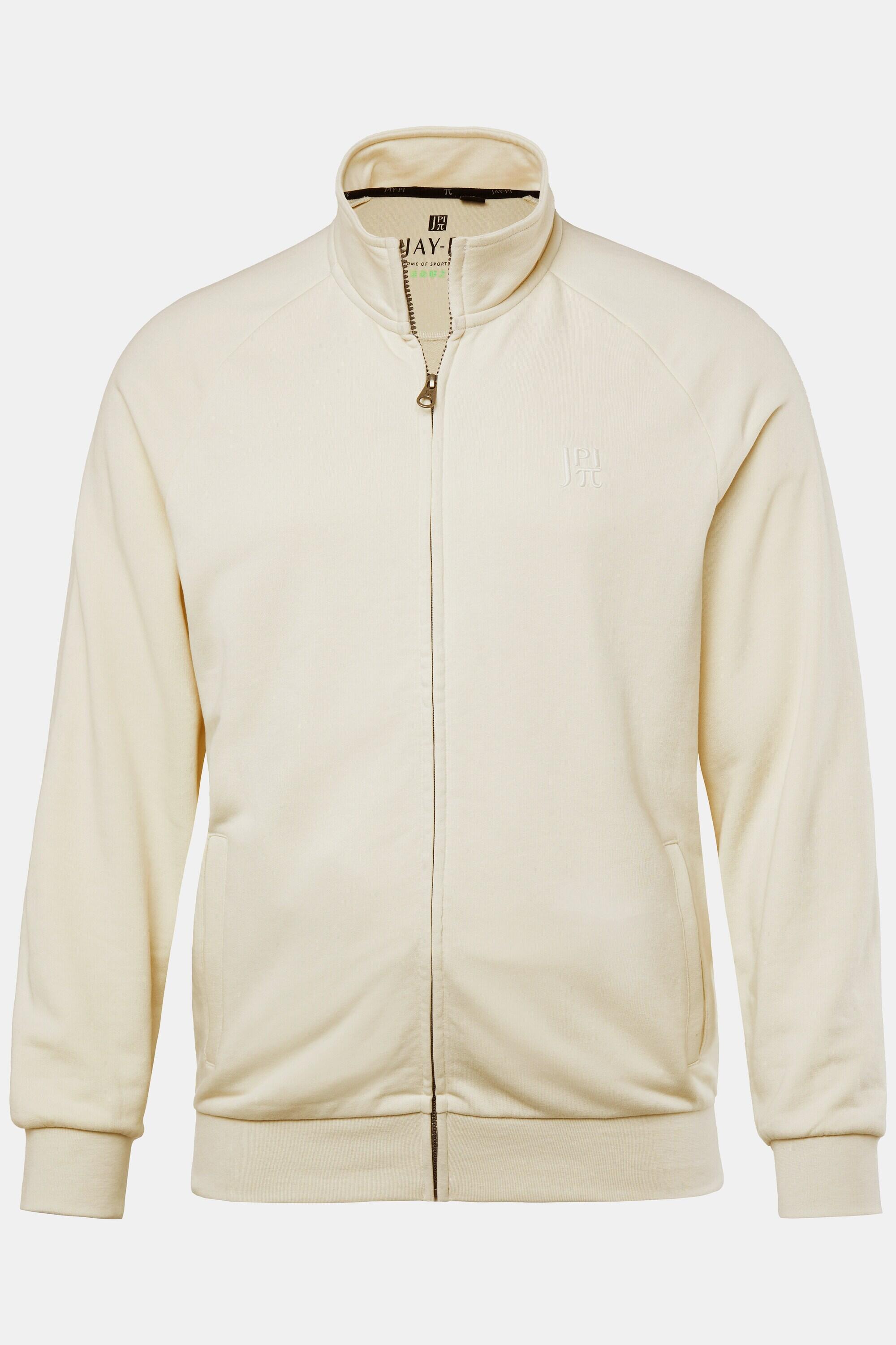 Men's Fleece Jacket JAY-PI with Stand Collar White Oversize up to XL ...