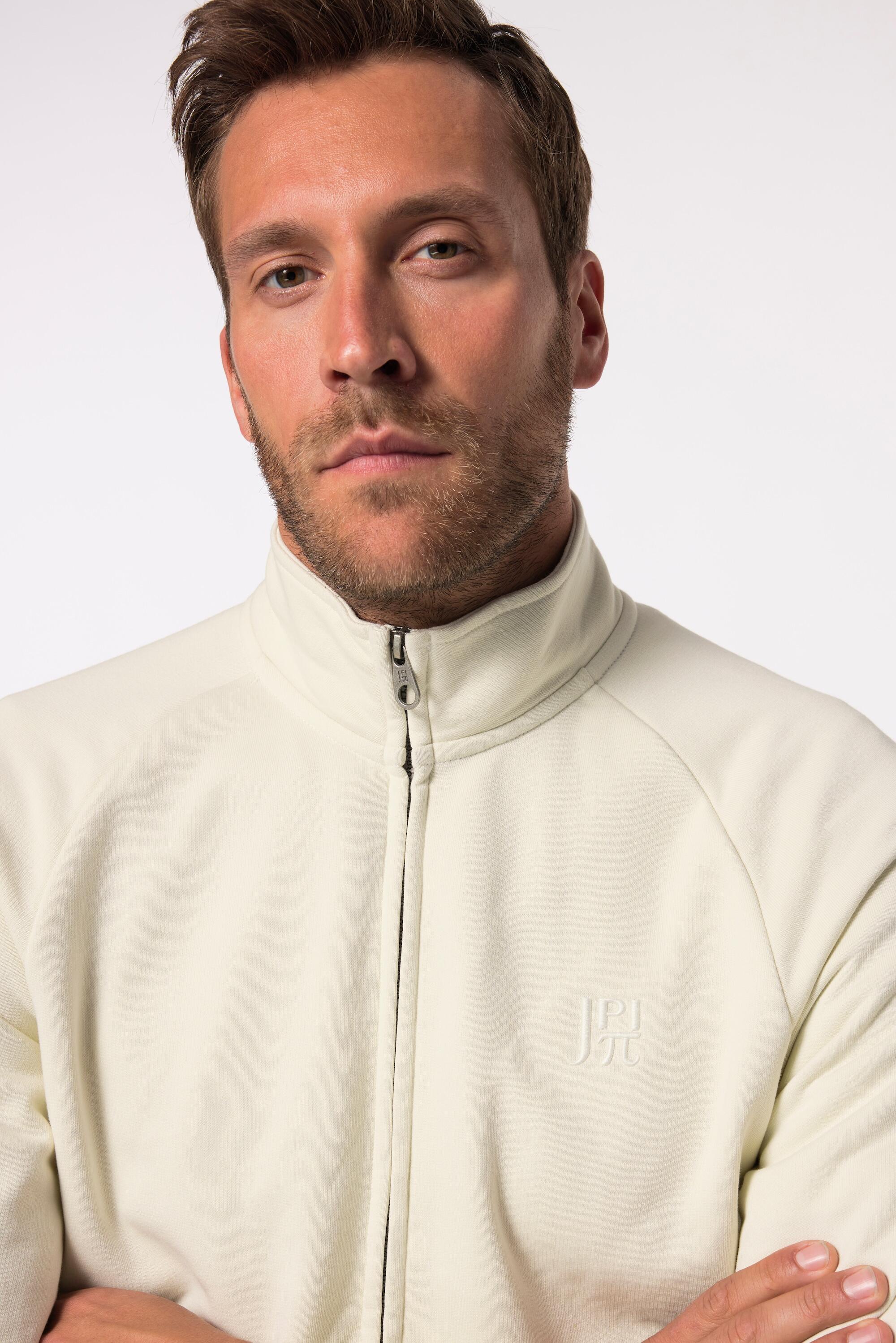 Men's Fleece Jacket JAY-PI with Stand Collar White Oversize up to XL ...