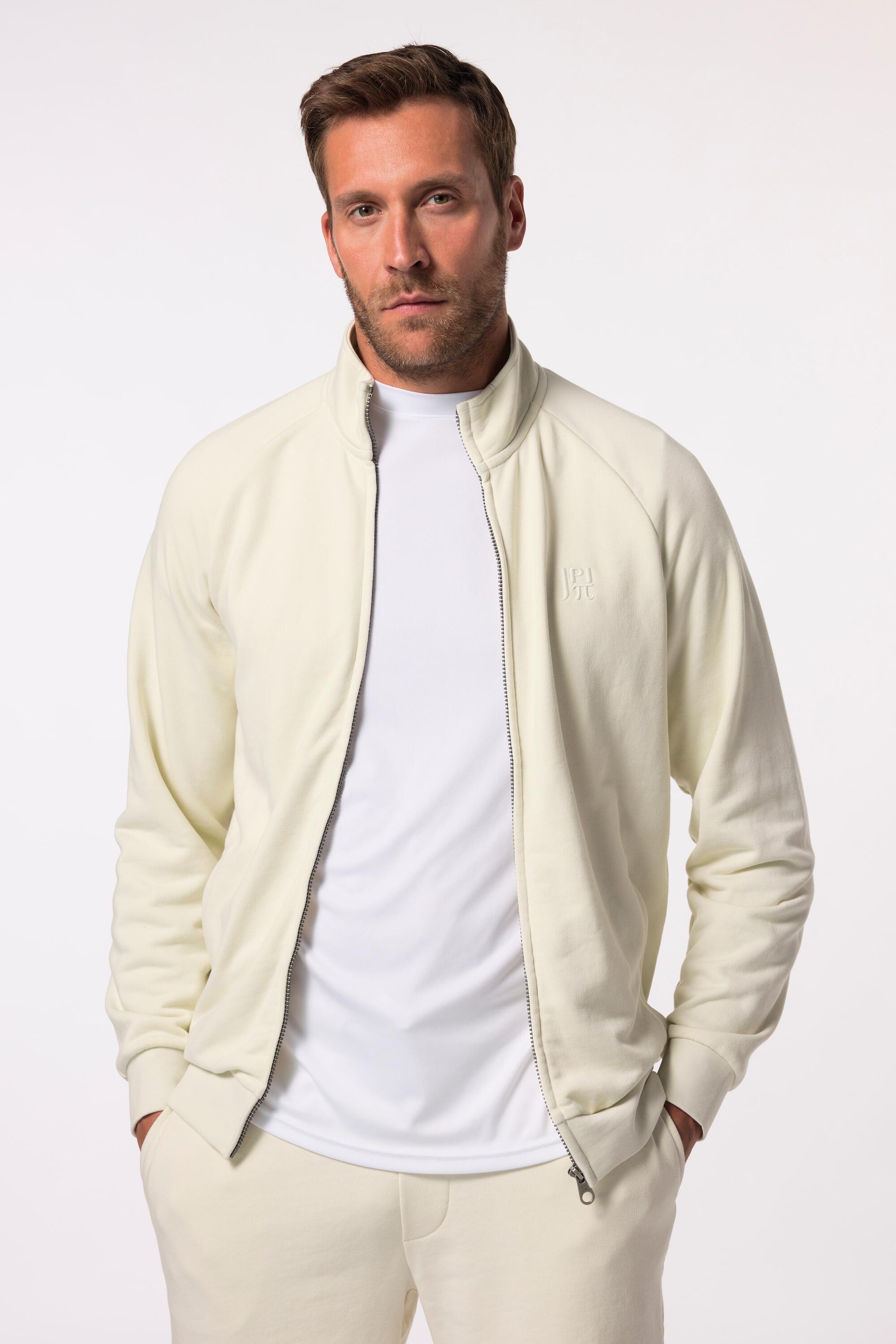 Men's Fleece Jacket JAY-PI with Stand Collar White Oversize up to XL ...