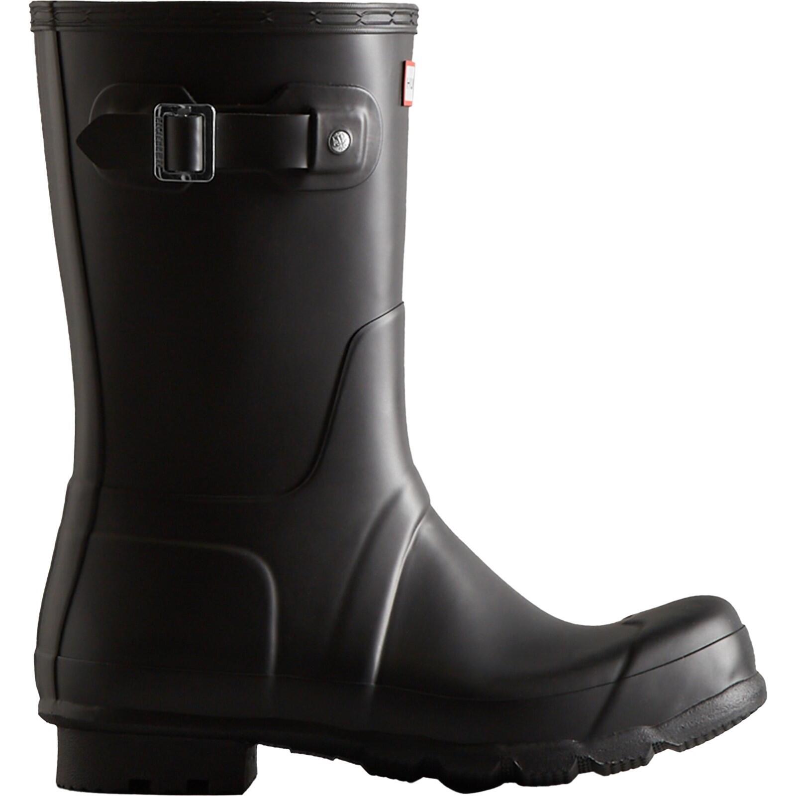 Original Short Mens Outdoor Living Mid Calf Pull On Wellies HUNTER ...
