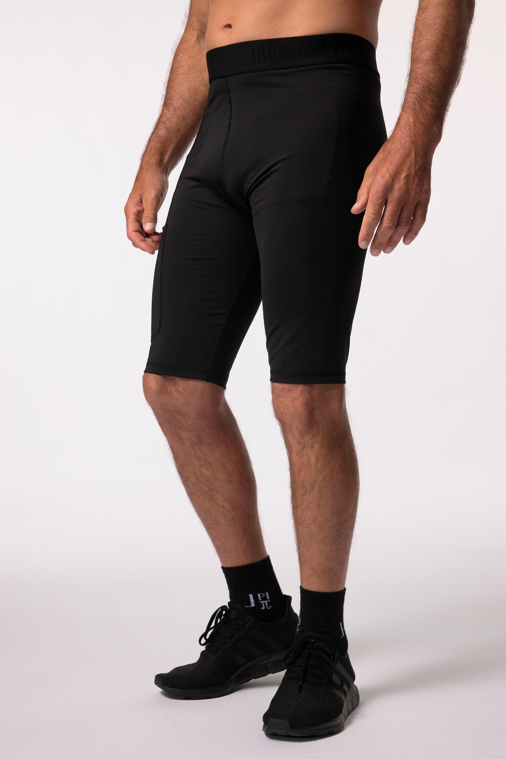 FLEXNAMIC® JAY-PI Men's Bermuda Shorts Black Plus Size with Smartphone Pocket JAY PI | Decathlon