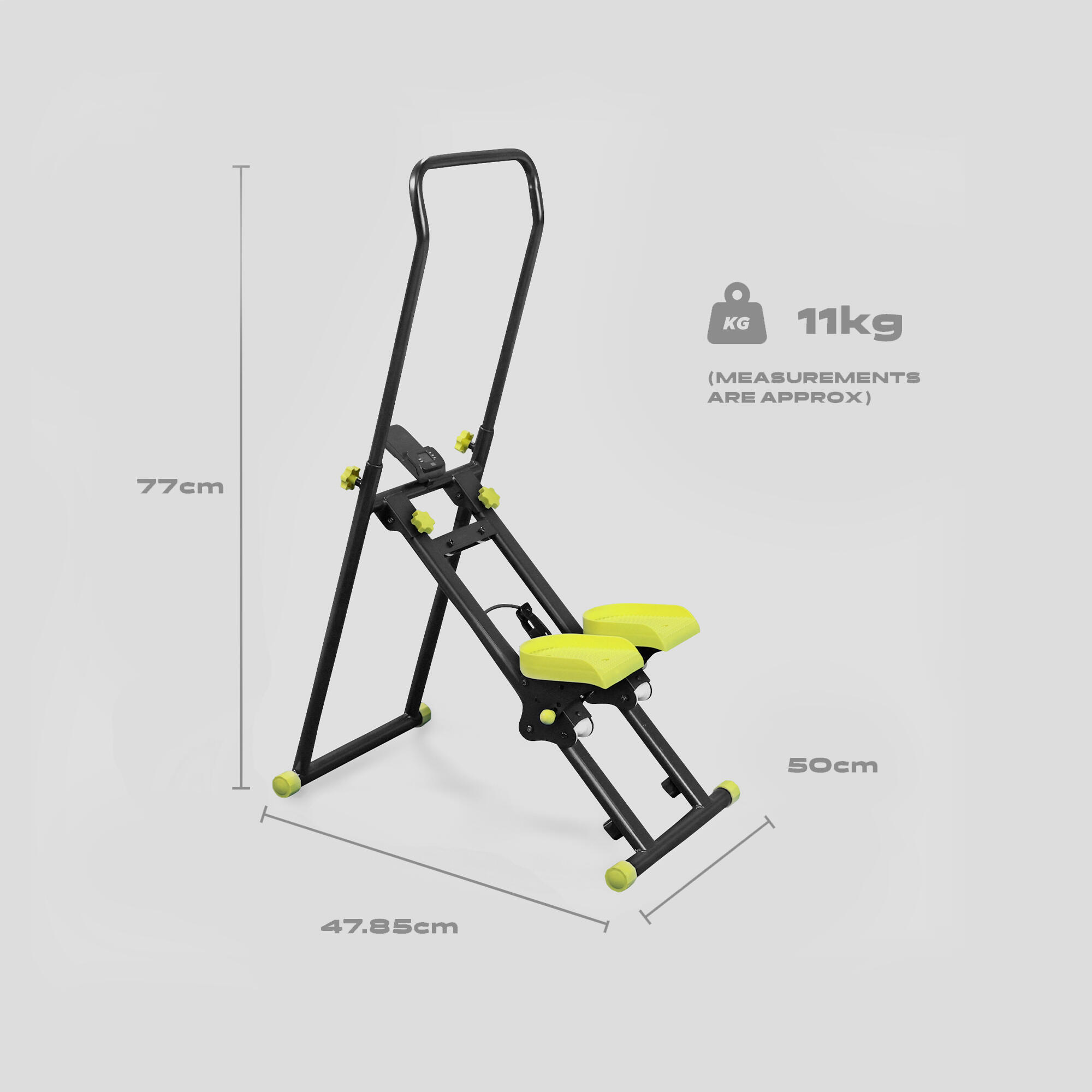 Vertical Climber Stepper Machine with LCD Monitor – Full Body Home ...