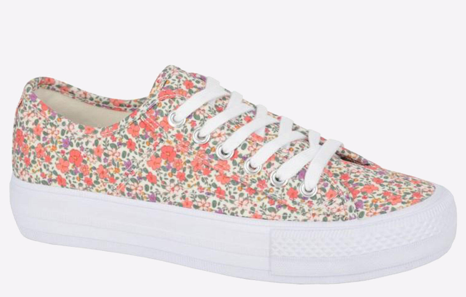 Dek Lucy Women's Floral Canvas Plimsoll Trainers | Decathlon