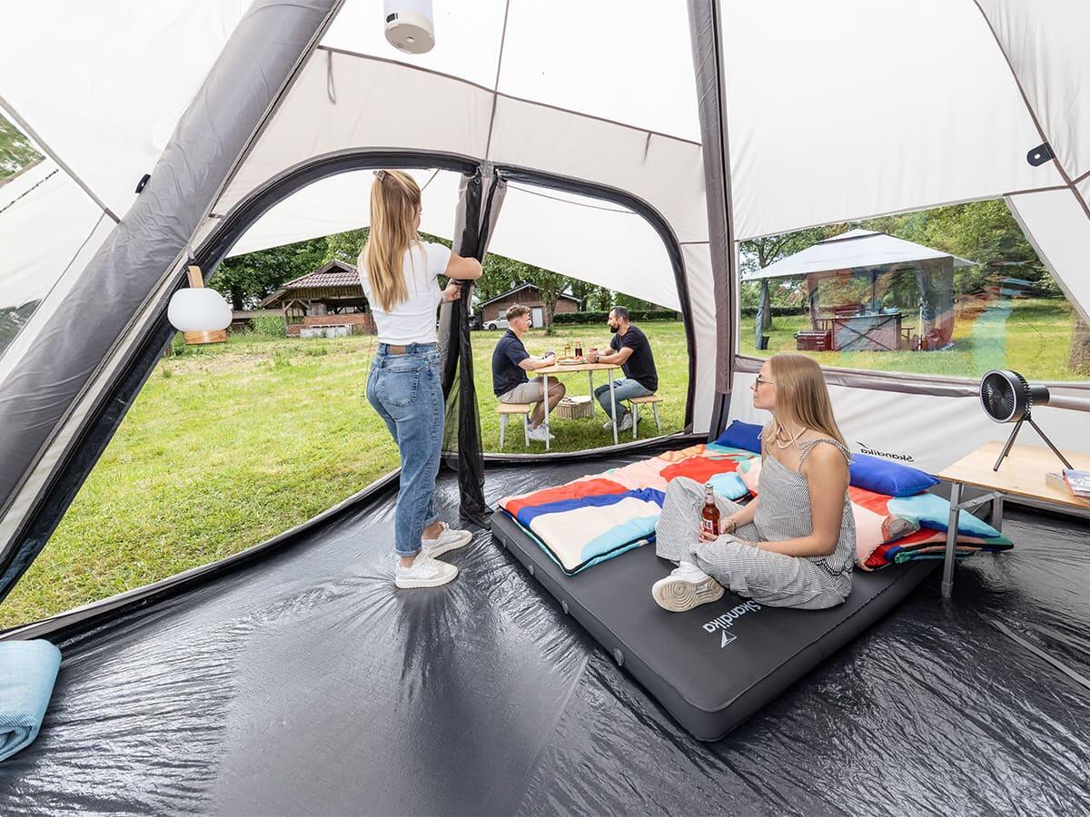 Luftzelt Tipi Hetta 460 Air Protect - Aufblasbares Familienzelt für 6 ...