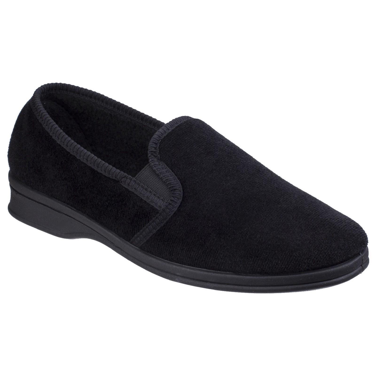 Mirak Shepton Men's Plush Velour Slippers with Cushioned TPR Sole ...