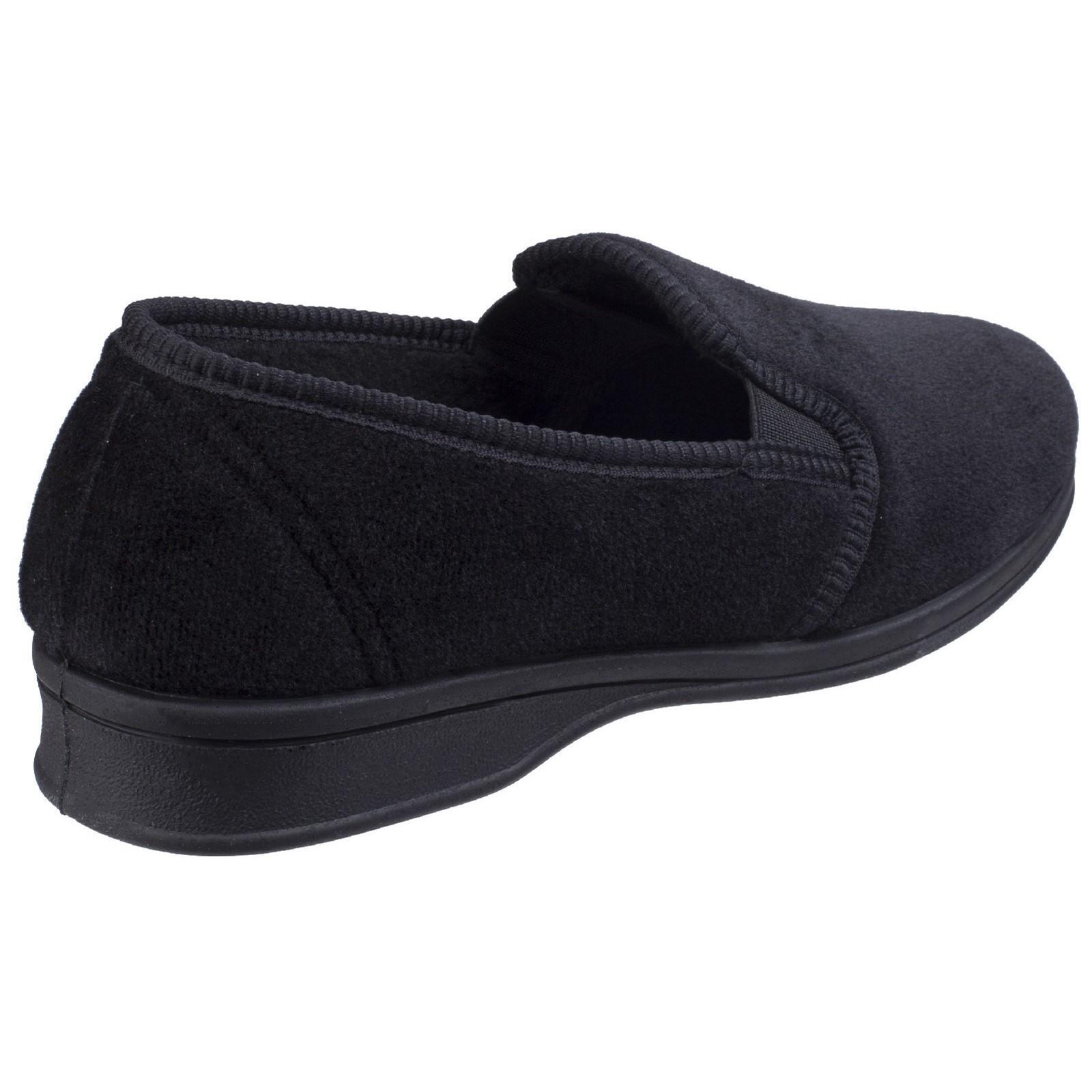 Mirak Shepton Men's Plush Velour Slippers with Cushioned TPR Sole ...