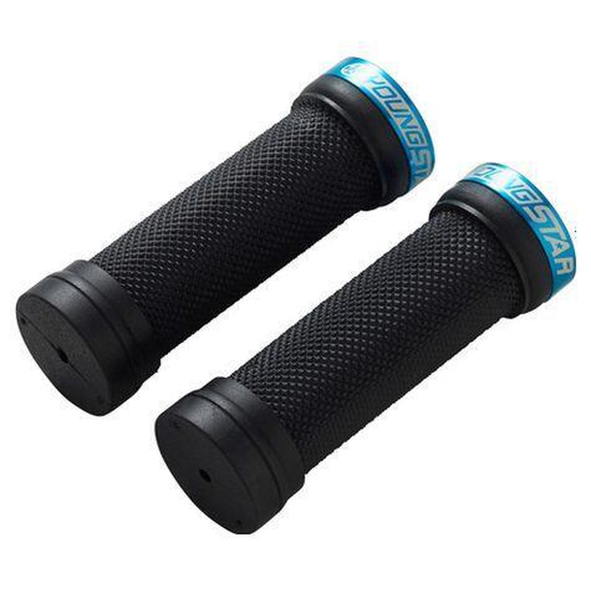 Reverse Grips Youngstar Single Lock On Black-sky Blue REVERSE - Decathlon