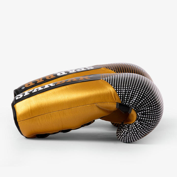 SPARBAR® SB1 LACED BOXING GLOVE - BLACK & GOLD 10 oz SPARBAR | Decathlon