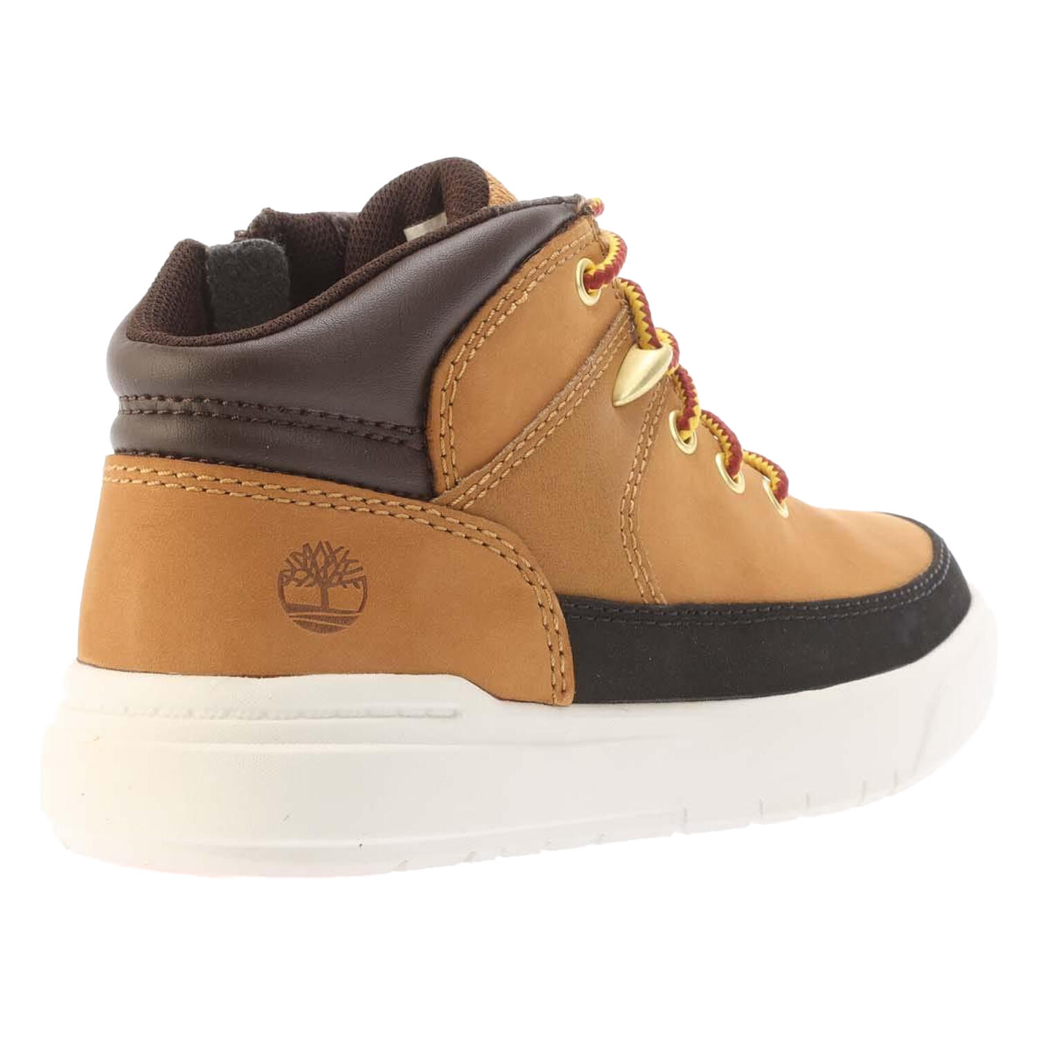 Childrens/Kids Seneca Bay Leather Mid Cut Lace Up Hiking Boots (Wheat ...