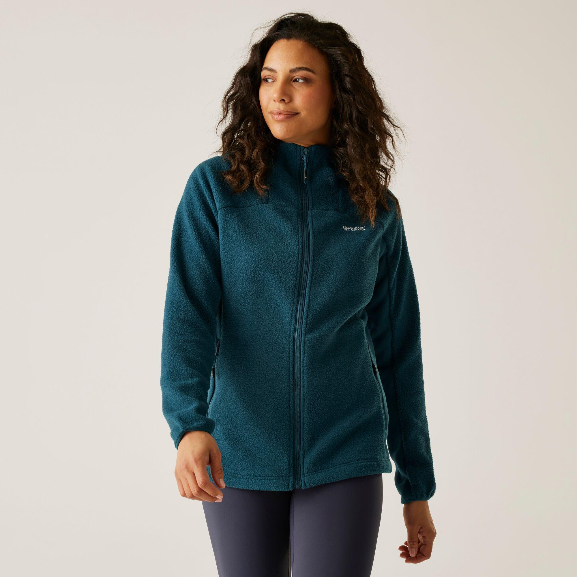 Elinn lichtgewicht fleece vest met capuchon voor dames | Decathlon