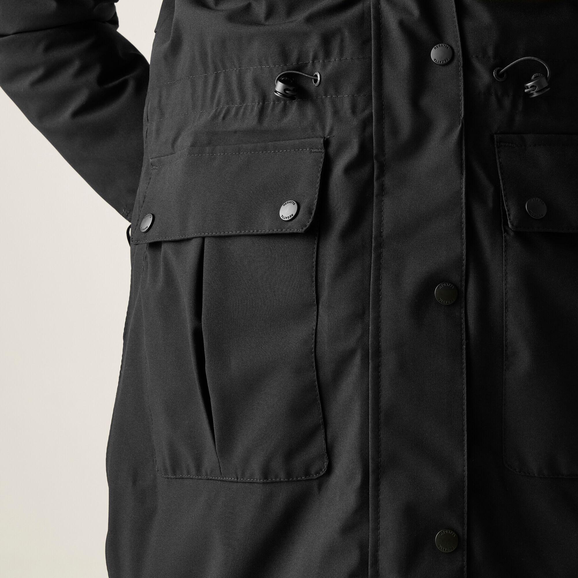 Womens Yannta Hooded Waterproof Longline Insulated Jacket REGATTA ...