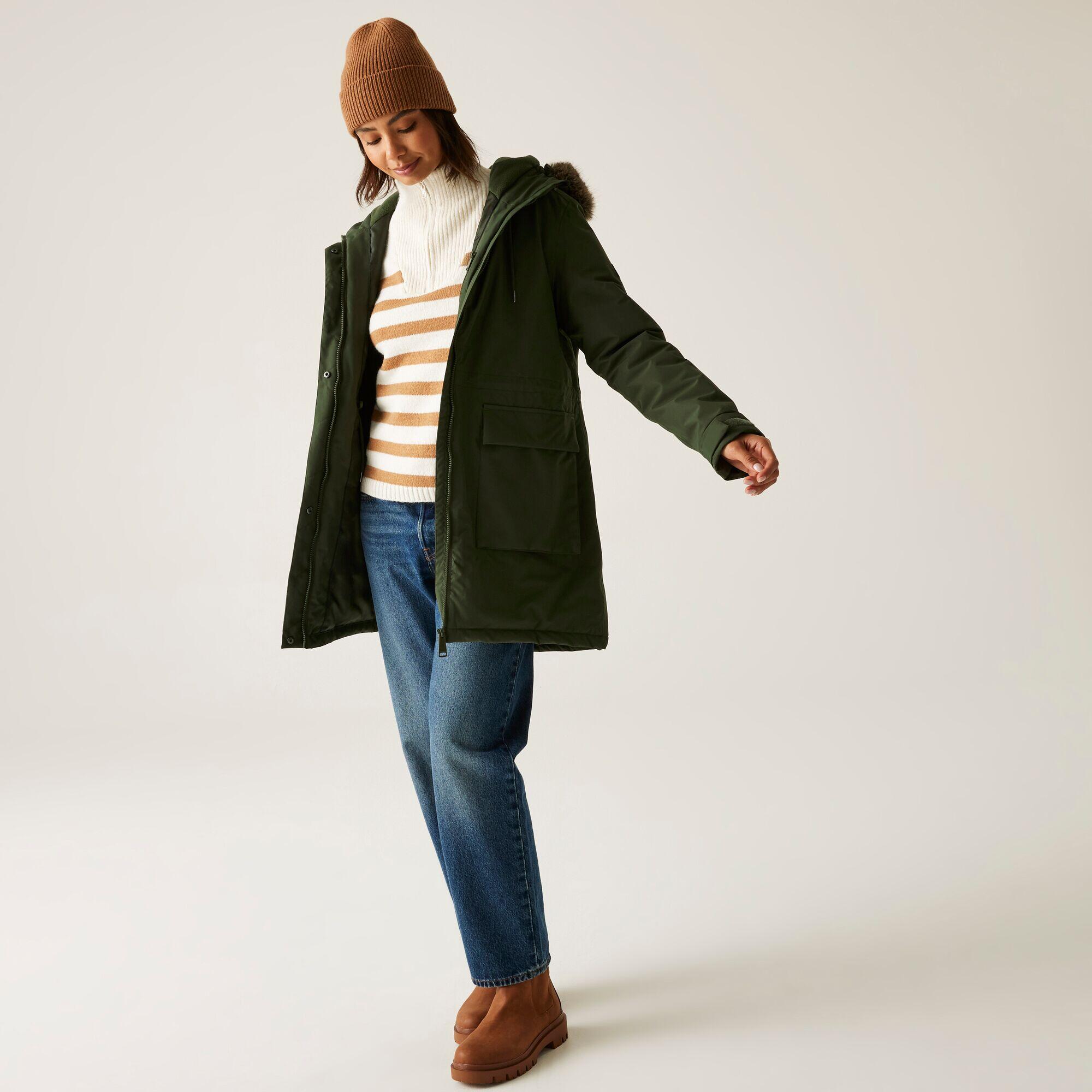 Womens Sabinka Hooded Waterproof Longline Insulated Jacket | Decathlon