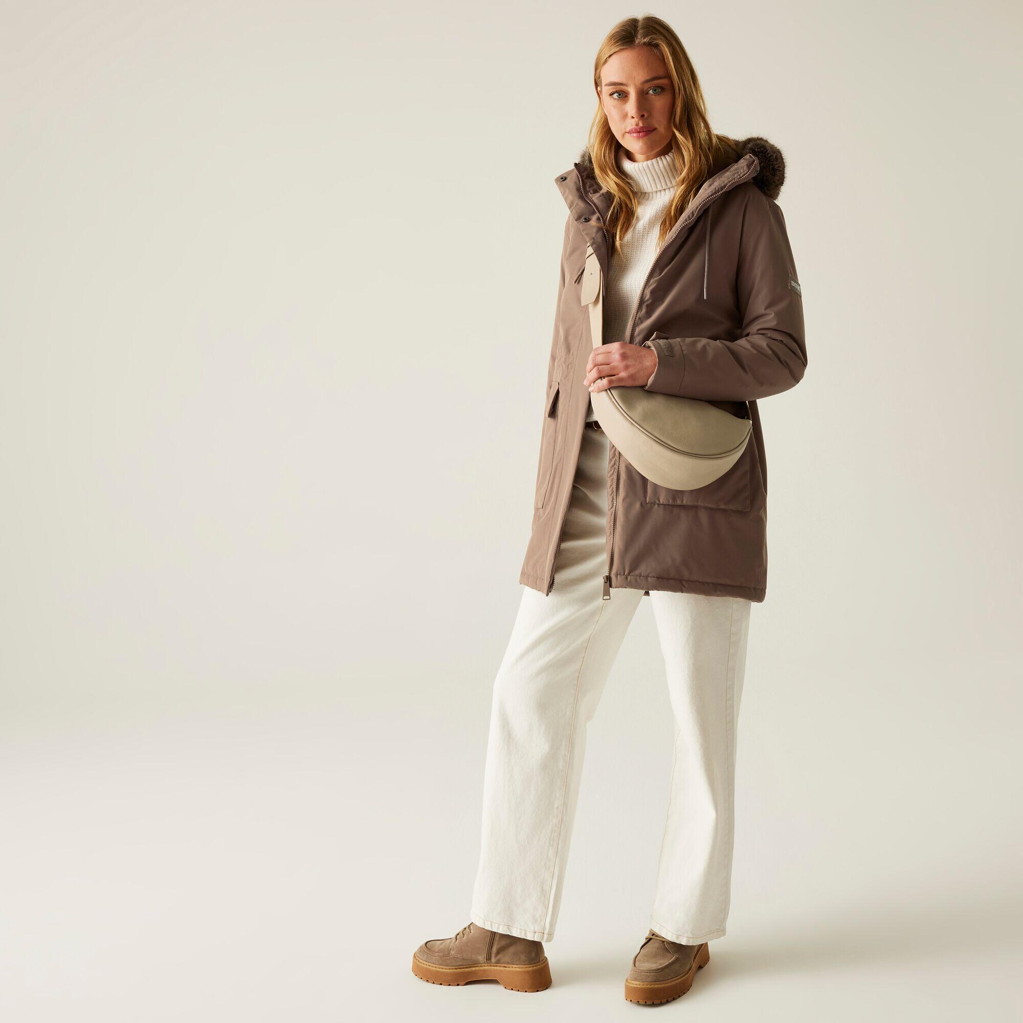 Womens Sabinka Hooded Waterproof Longline Insulated Jacket REGATTA ...