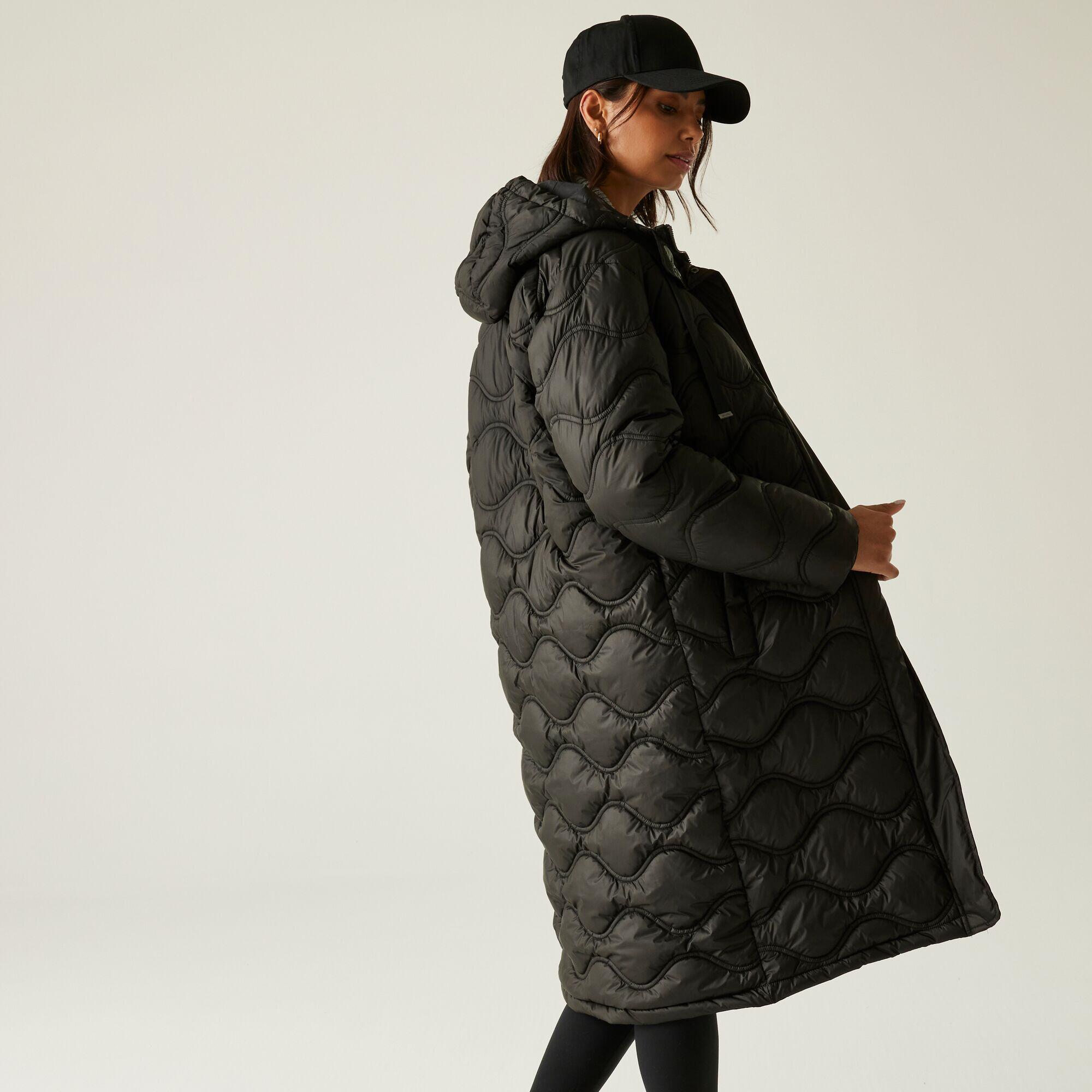 Embrie Lang geschnittene Isolierte Kapuzen-Steppjacke für Damen REGATTA ...