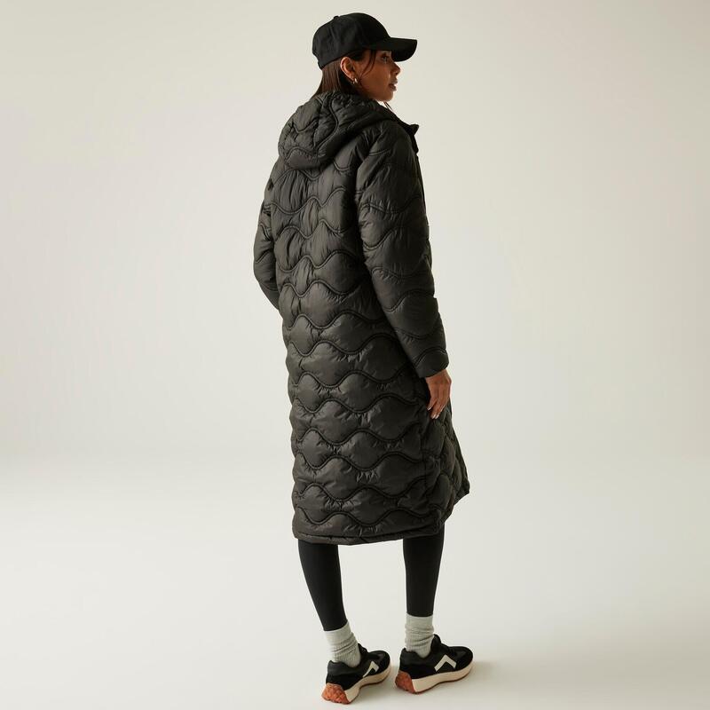 Veste Embrie longue matelassée isolante capuche pour femme REGATTA ...