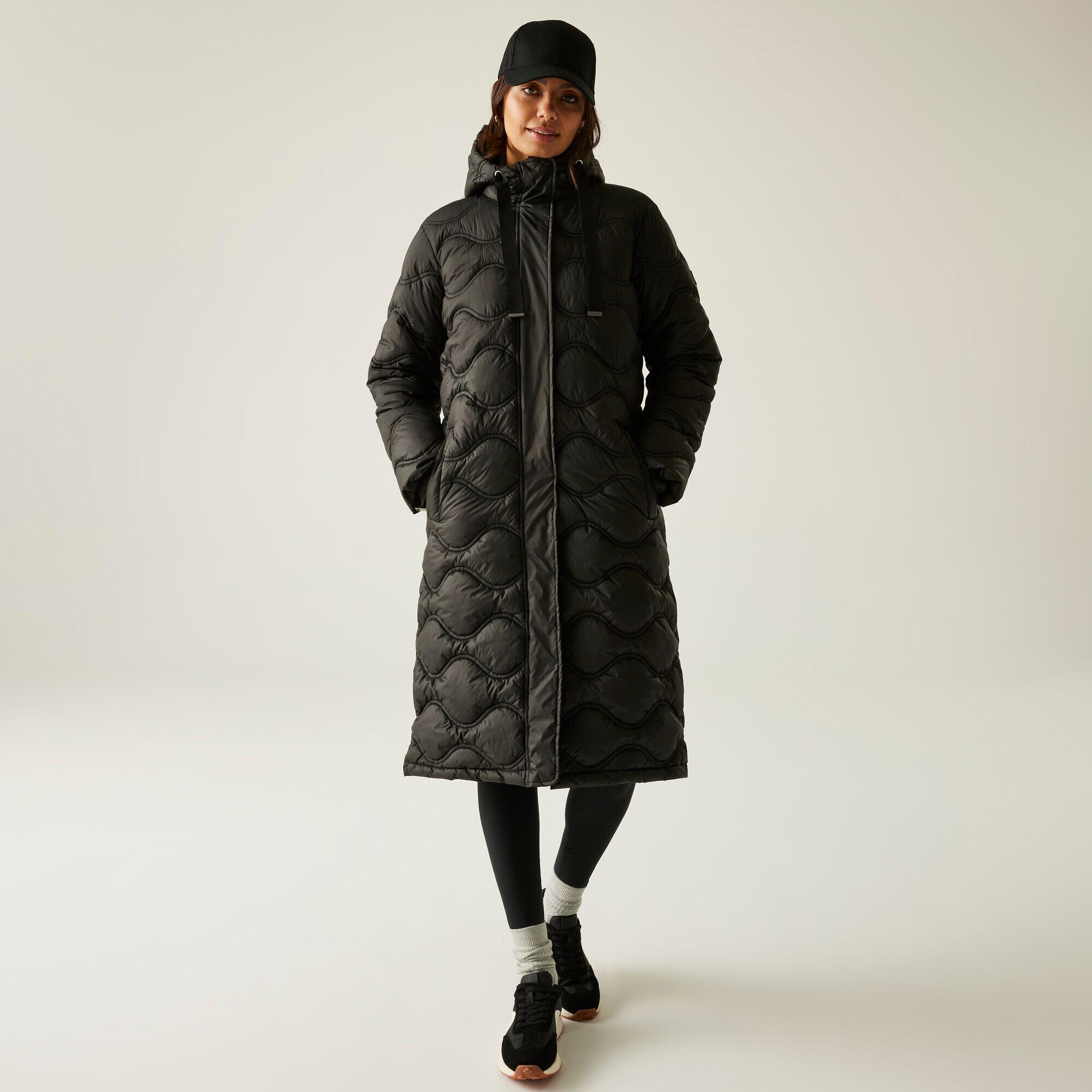 Embrie Lang geschnittene Isolierte Kapuzen-Steppjacke für Damen REGATTA ...