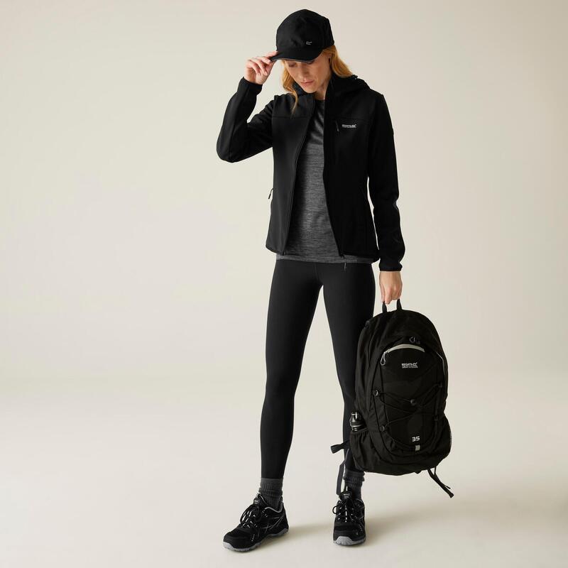 Veste softshell Ossek à capuche déperlante coupe-vent pour femme ...