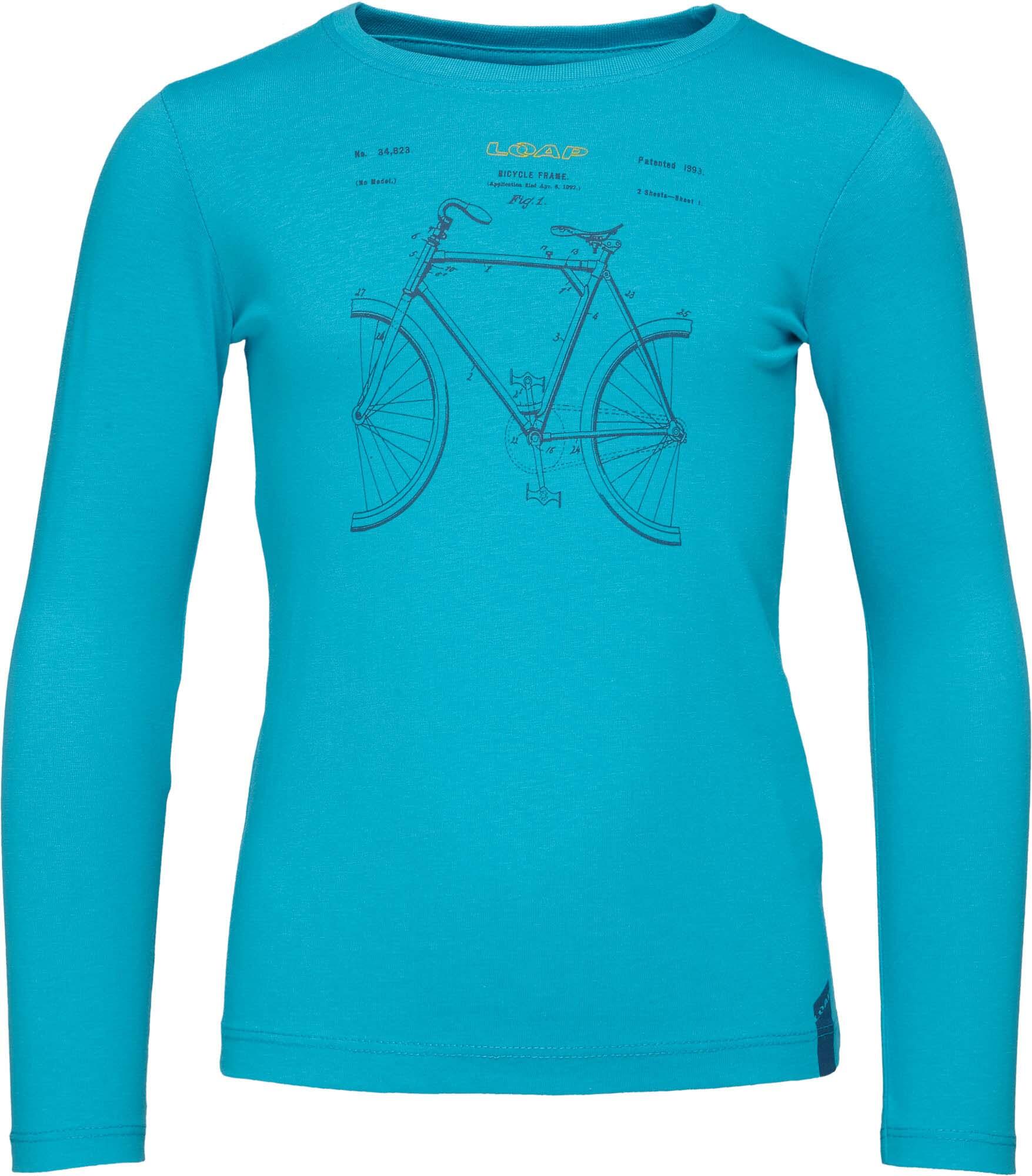 T-shirt enfant LOAP Buvon Blue manches longues 134-140 | Decathlon