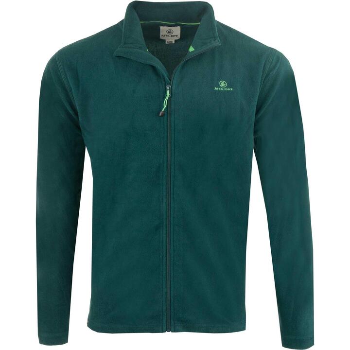 Jurassic férfi pulóver Athl DPT – szürke-z ld mikrofleece, zip MEN'S ...