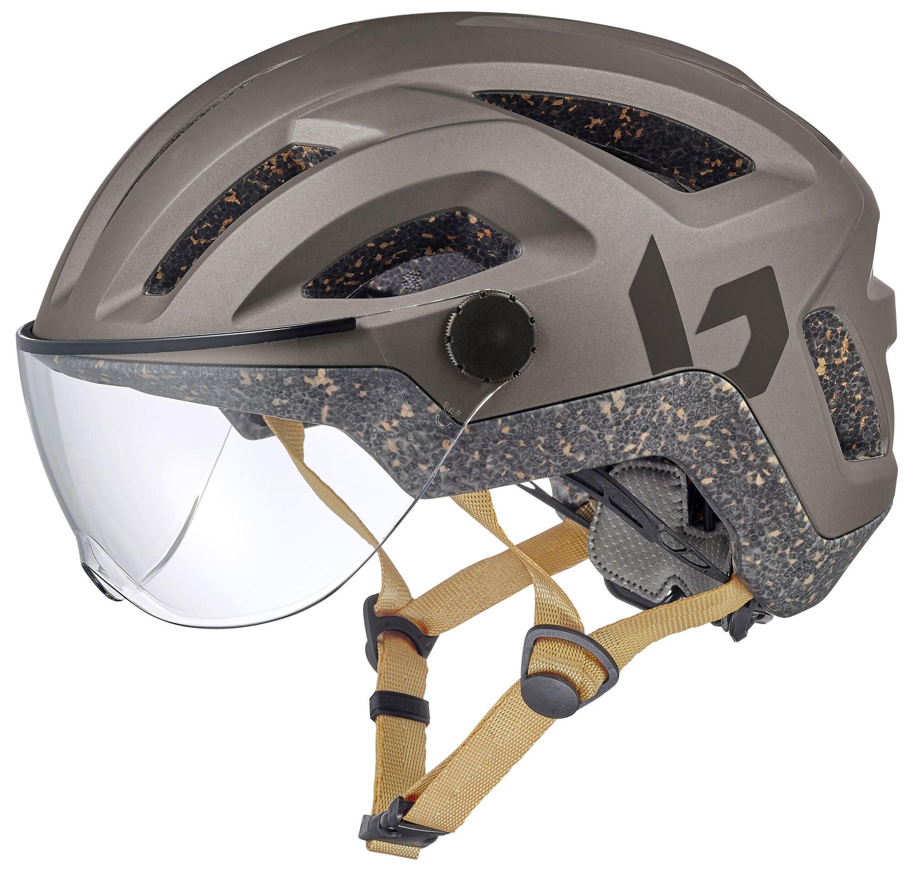Casque de vélo urbain « Eco React Visor », bronze foncé BOLLE | Decathlon
