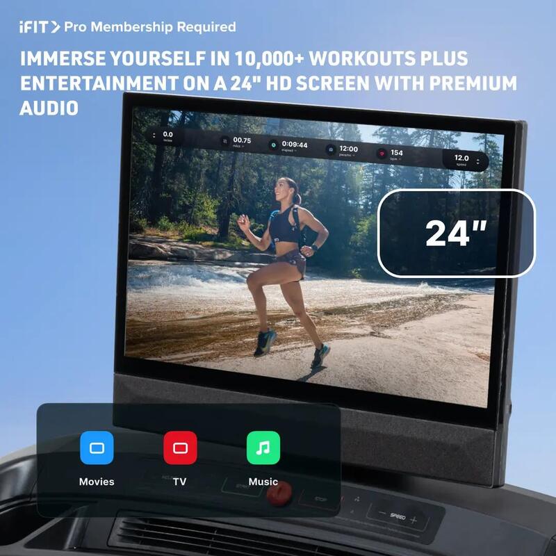 Tapis de course Commercial 2450 Écran tactile 24" Connecté iFIT ...