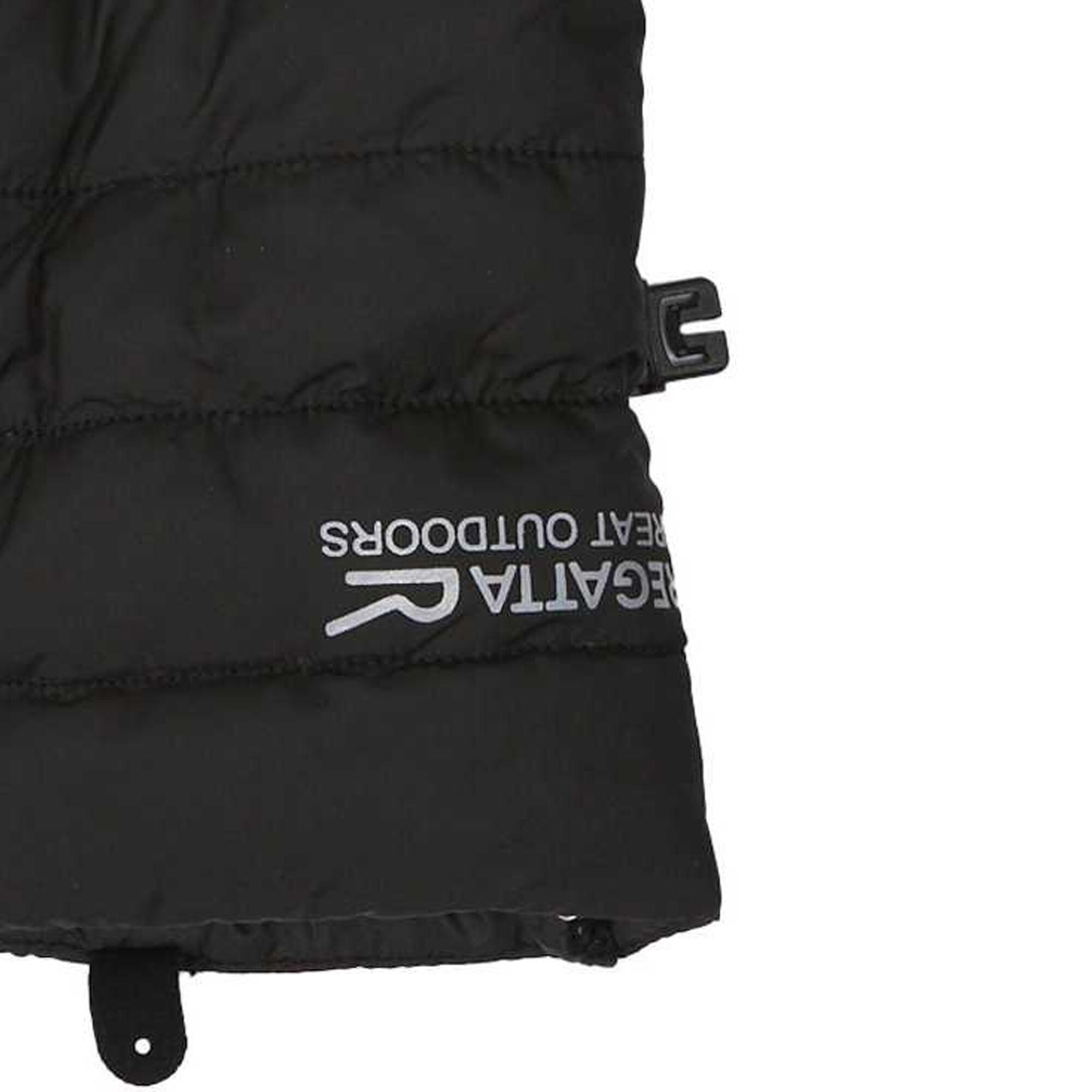 Gewatteerde Stretch Logohandschoenen voor Volwassenen (Zwart) | Decathlon