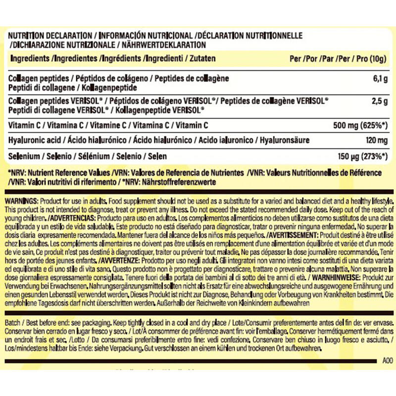 Collagène Glow Up LifePRO 300g poudre — Verisol, acide hyaluronique LIFE PRO NUTRITION - Decathlon