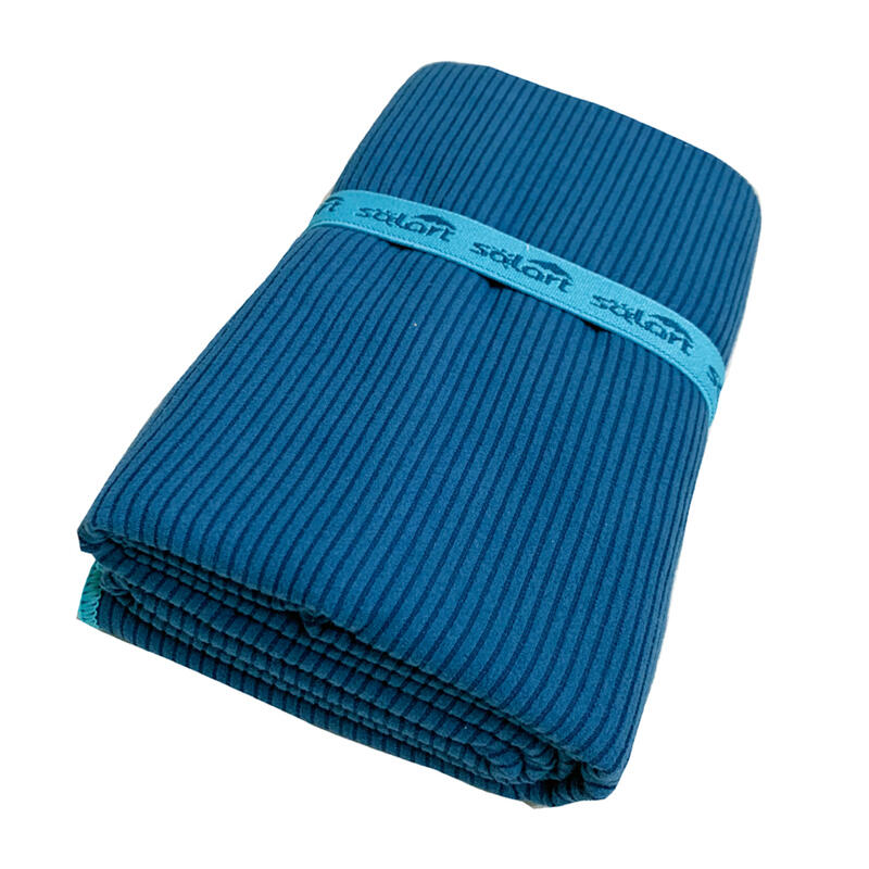OEM - Prosop plajă microfibră Solart 75x150 cm, texturat, albastru ...